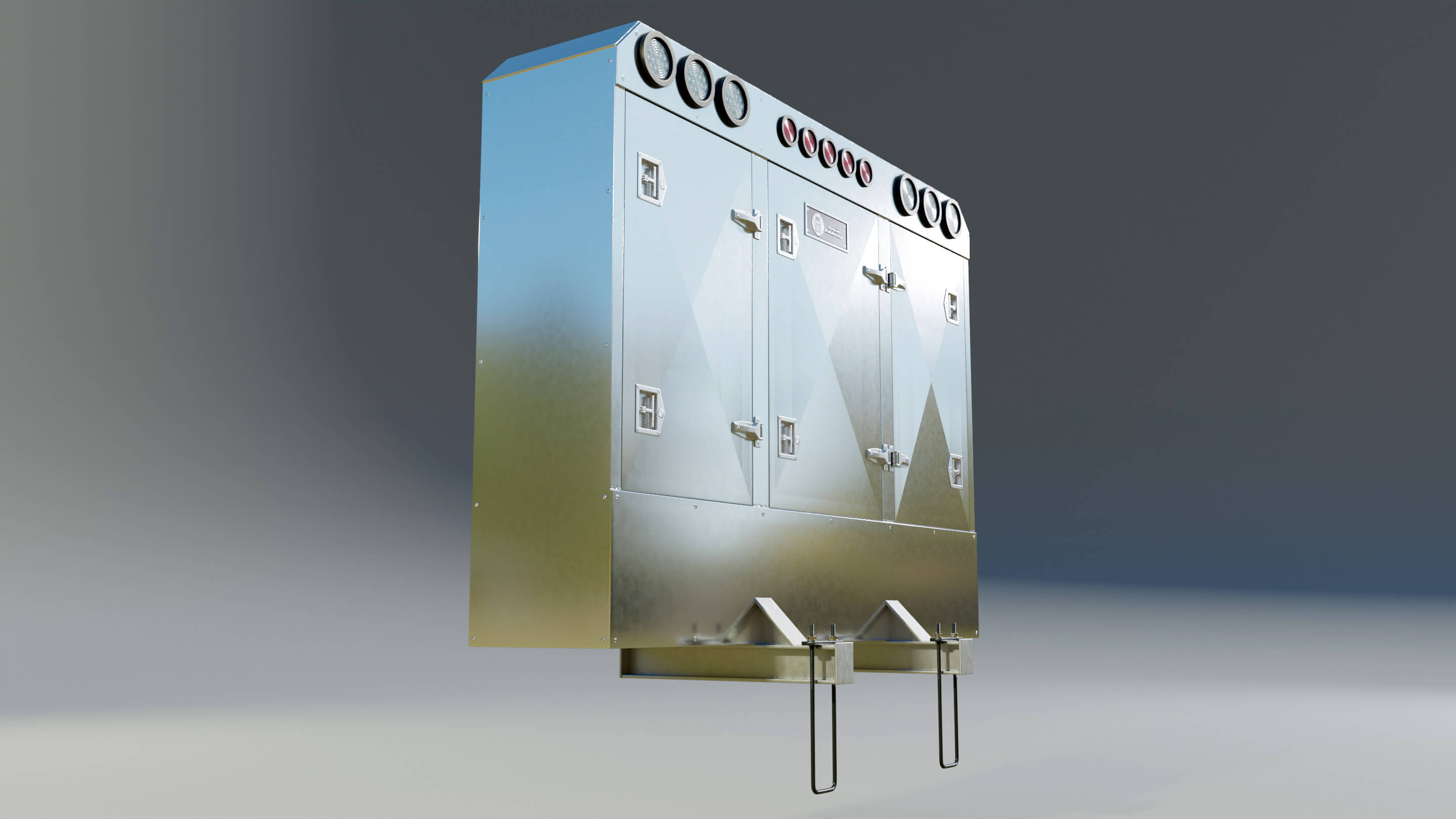 Aluminum Enclosed Headache Rack - 3D Model by 3Dmae