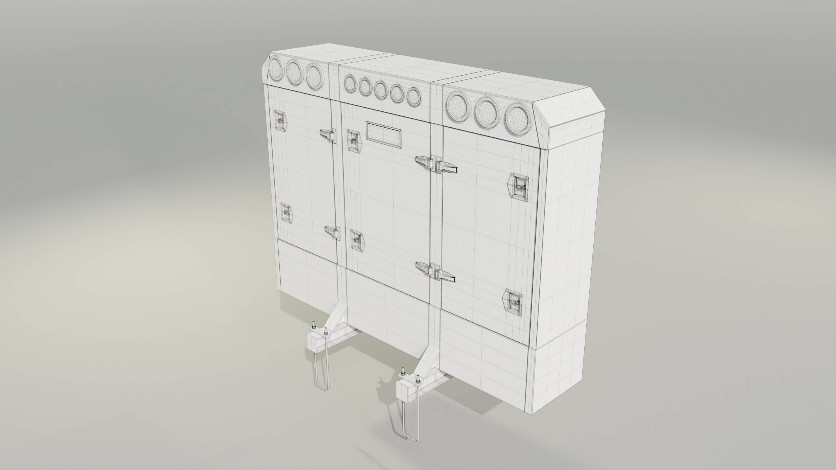 Aluminum Enclosed Headache Rack - 3D Model by 3Dmae
