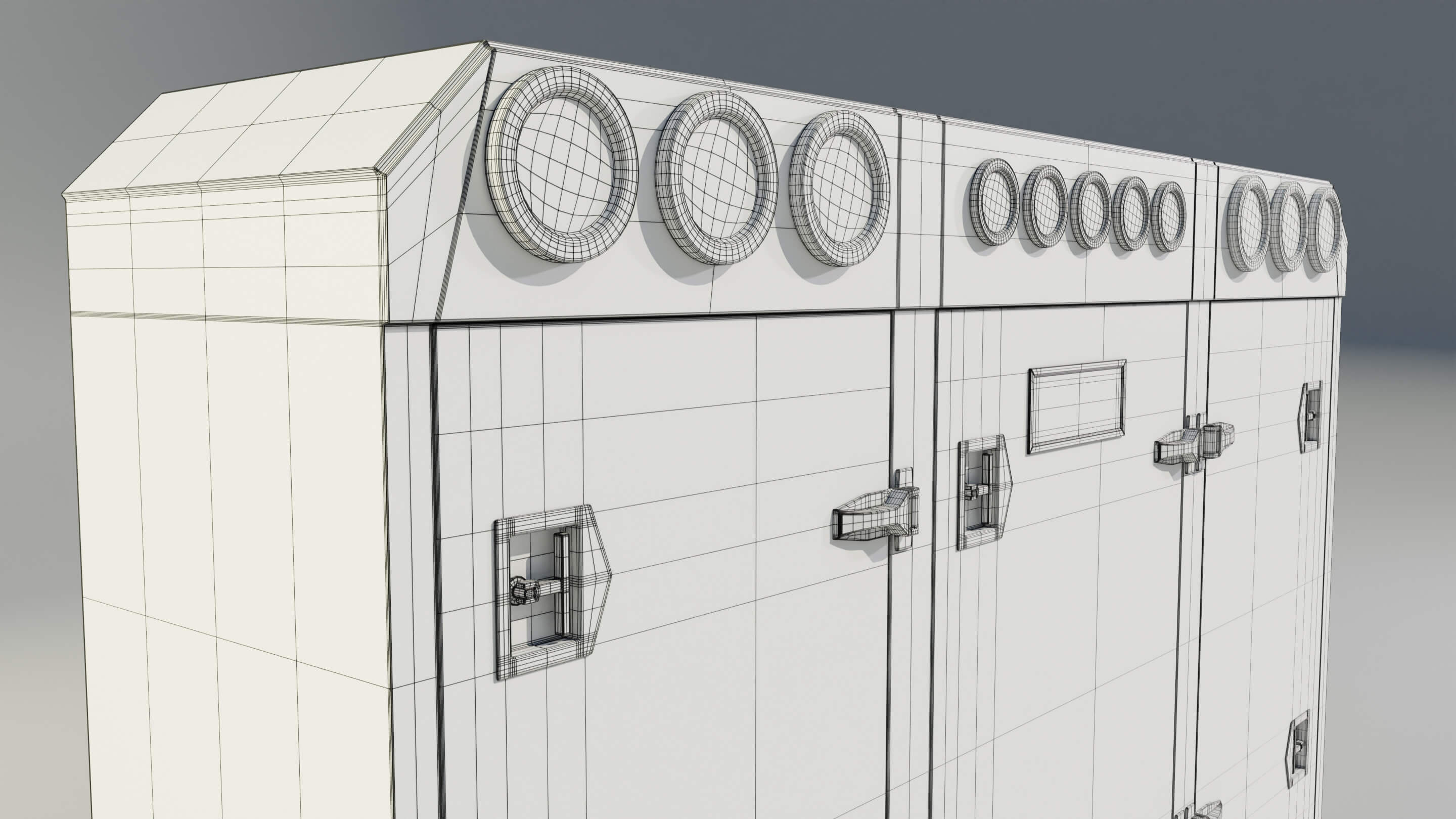 Aluminum Enclosed Headache Rack - 3D Model by 3Dmae