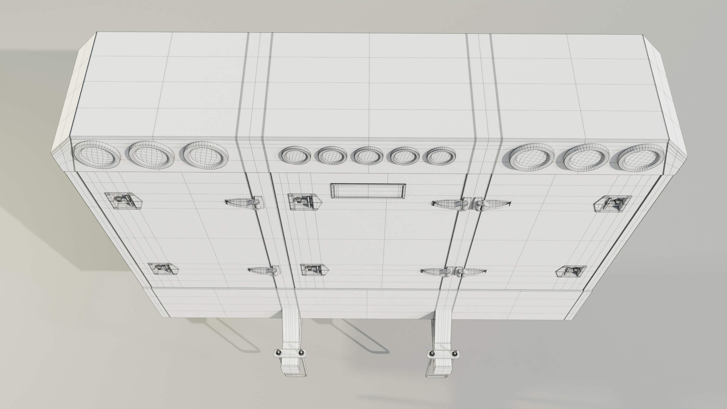 Aluminum Enclosed Headache Rack - 3D Model by 3Dmae