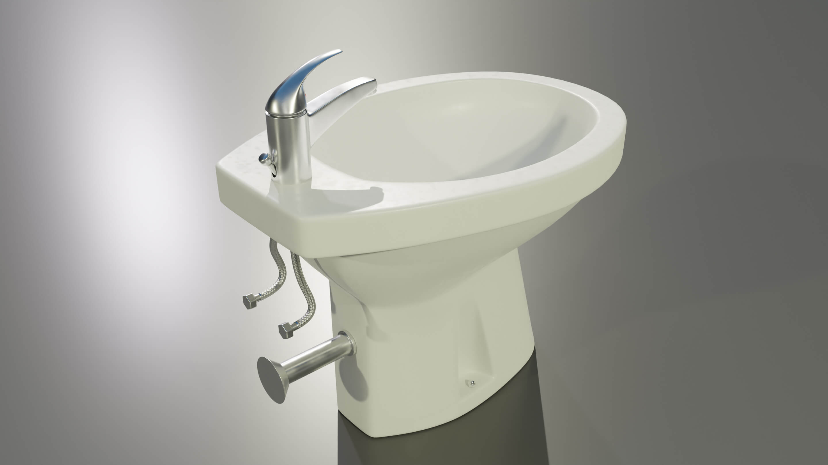 Bidet With Faucet - 3D Model by 3Dmae