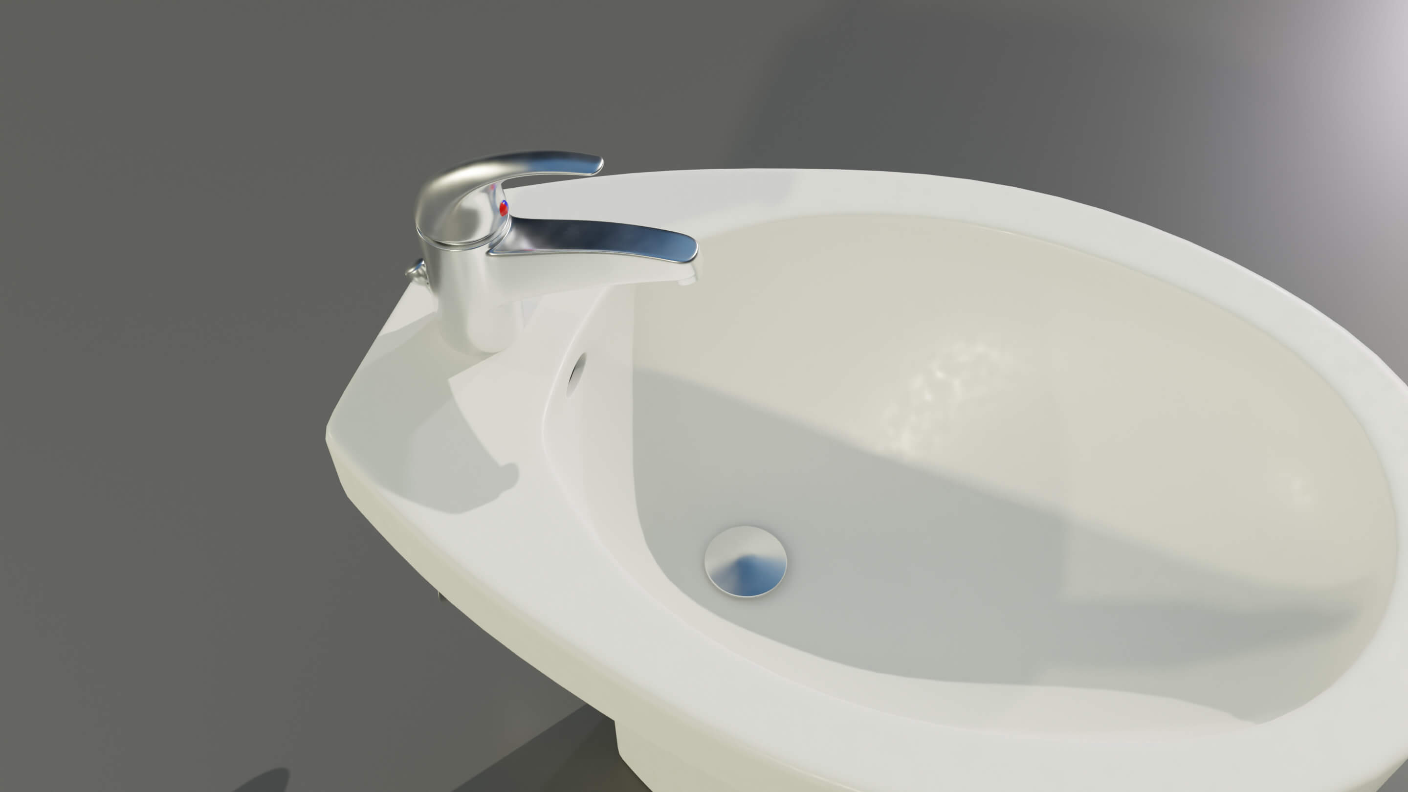 Bidet With Faucet - 3D Model by 3Dmae
