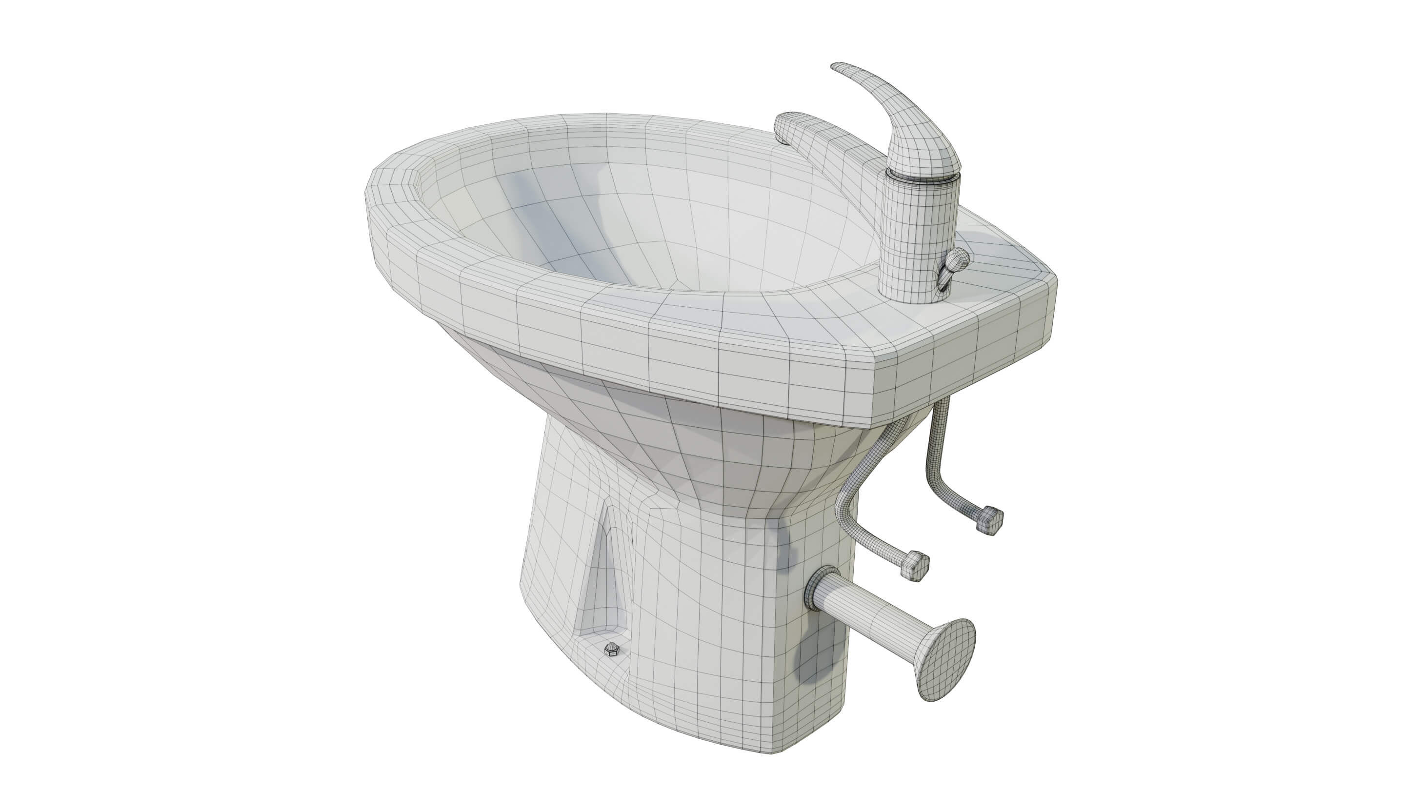 Bidet With Faucet - 3D Model by 3Dmae