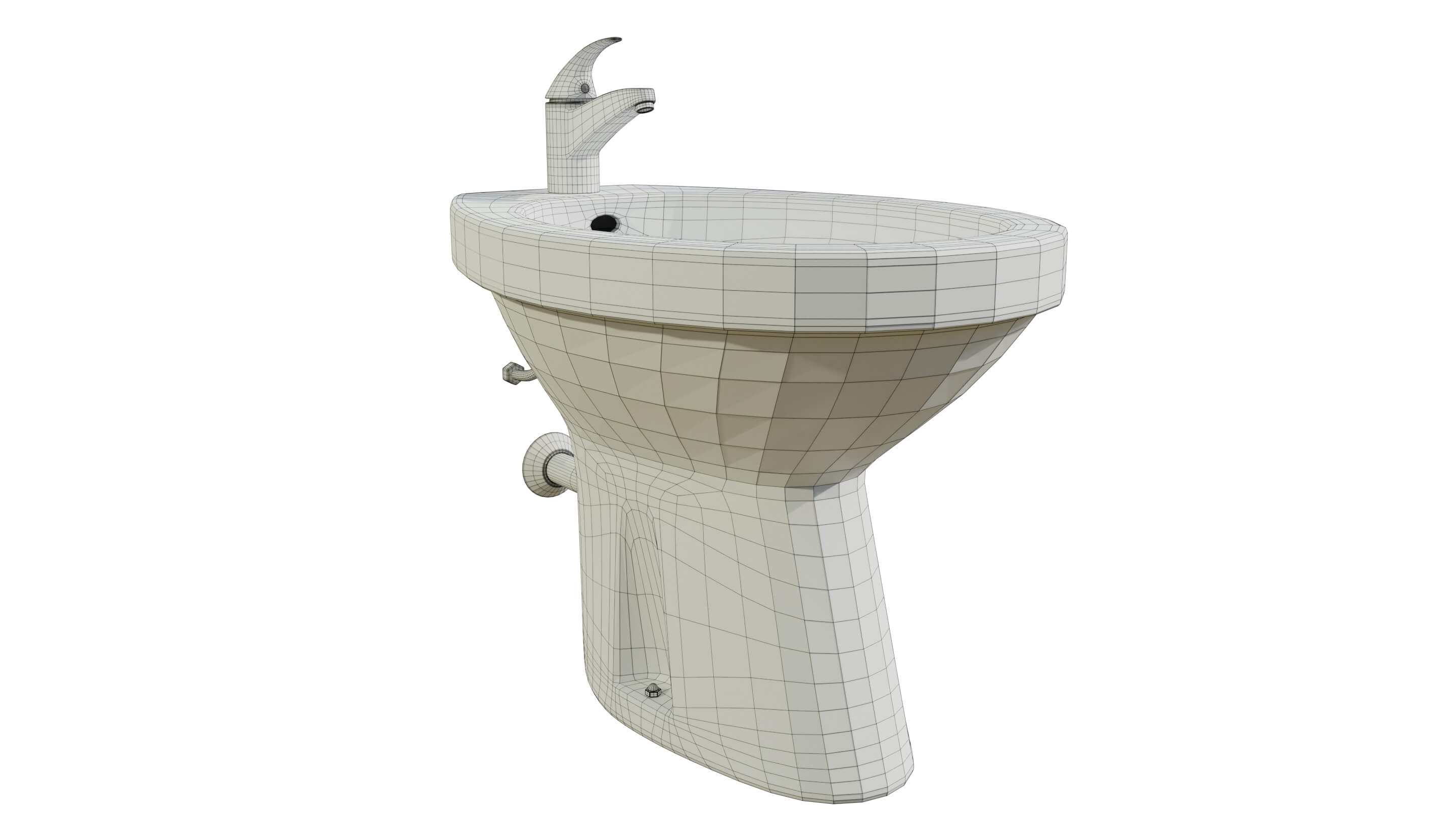 Bidet With Faucet - 3D Model by 3Dmae