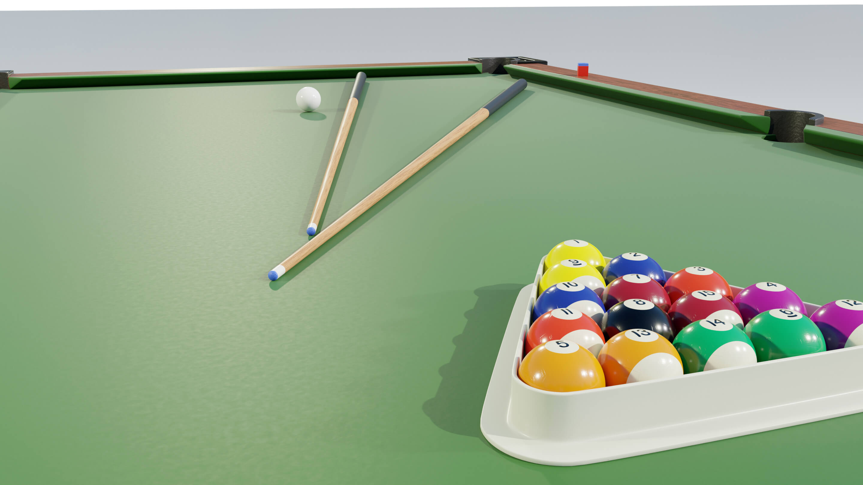 Billiards Table - 3D Model by 3Dmae