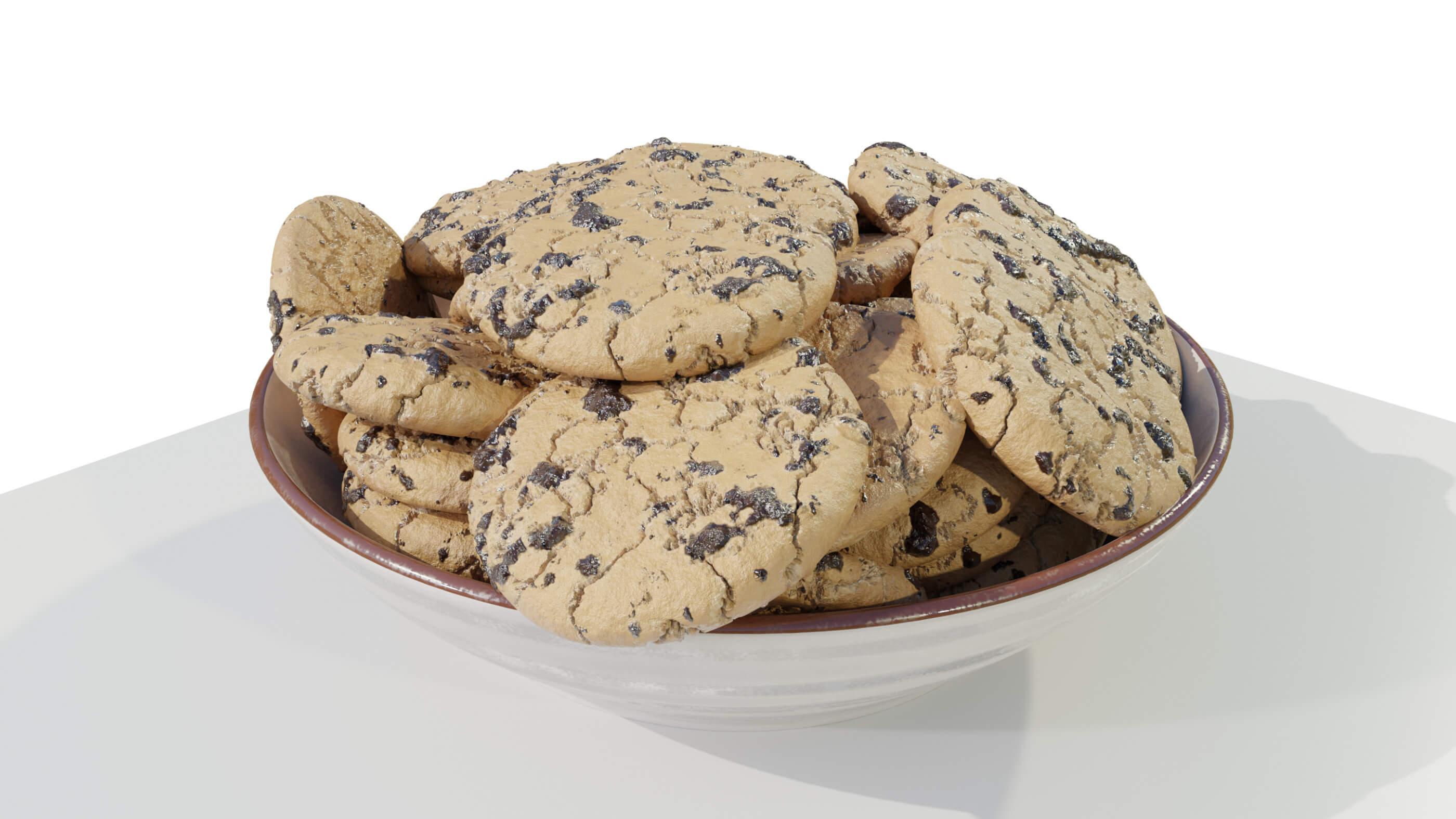 Bowl With Cookies - 3D Model by 3Dmae