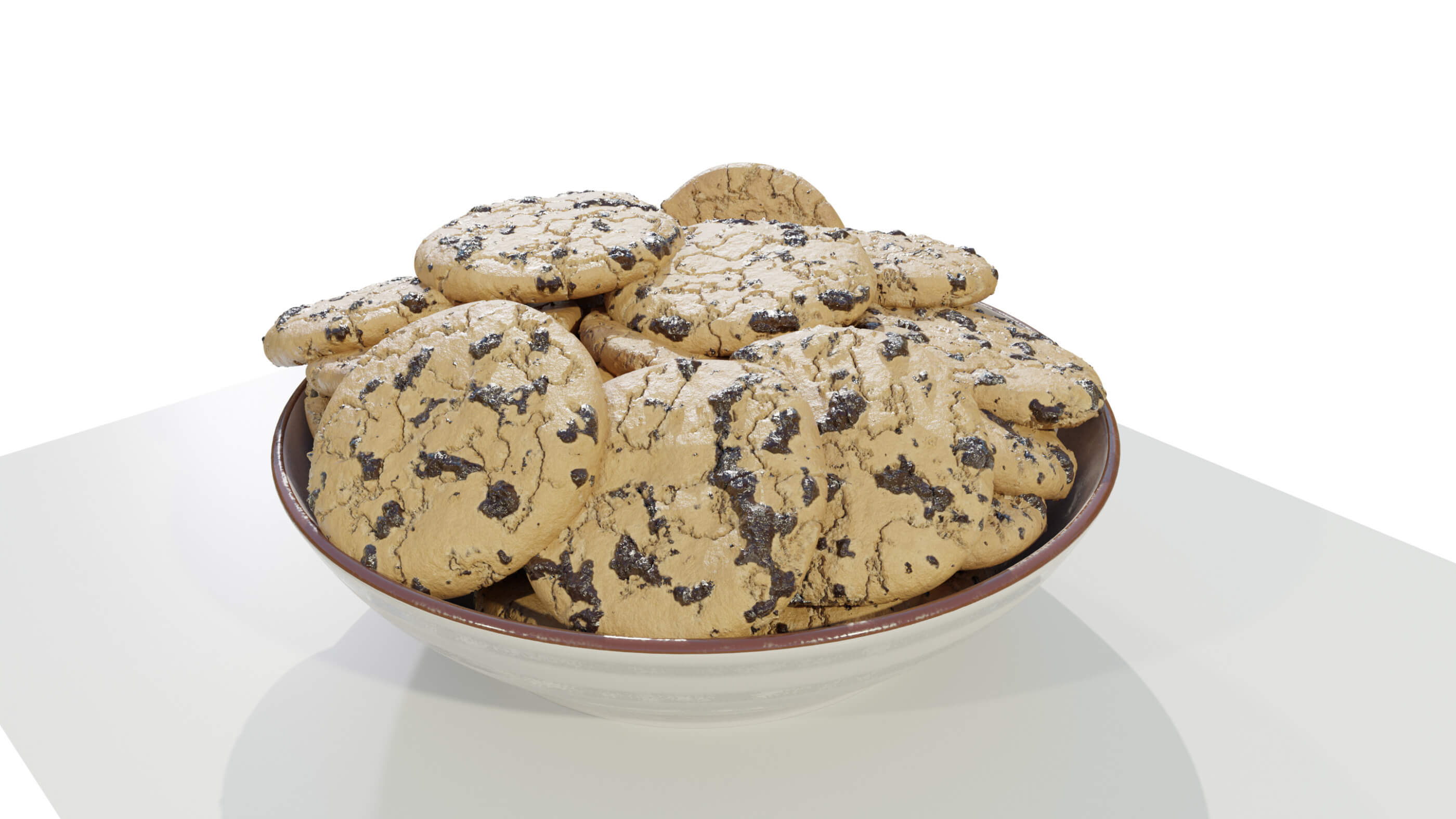 Bowl With Cookies - 3D Model by 3Dmae