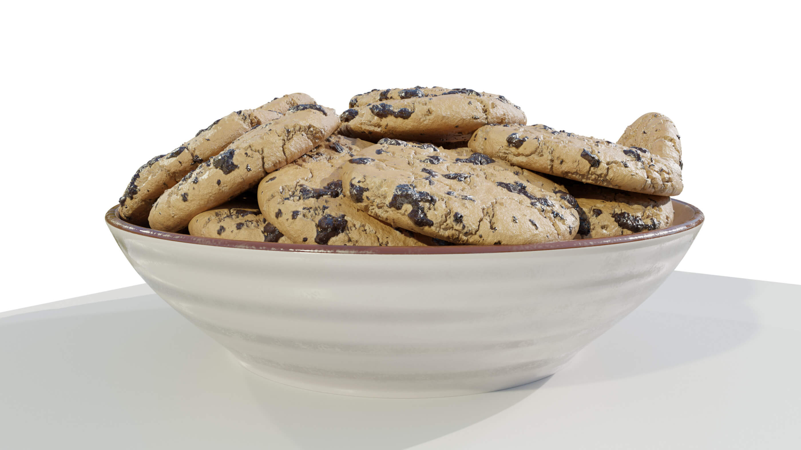 Bowl With Cookies - 3D Model by 3Dmae