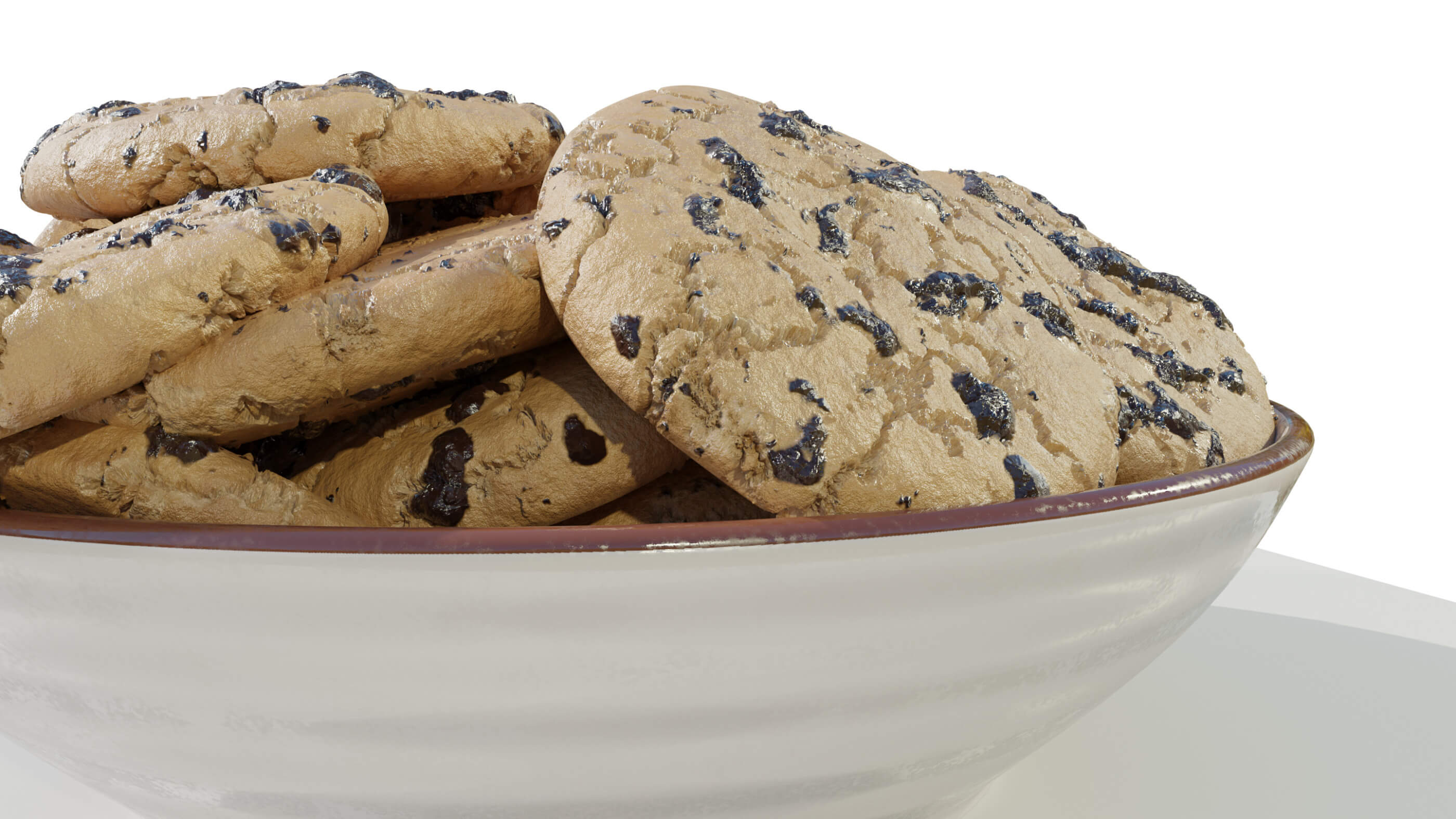 Bowl With Cookies - 3D Model by 3Dmae