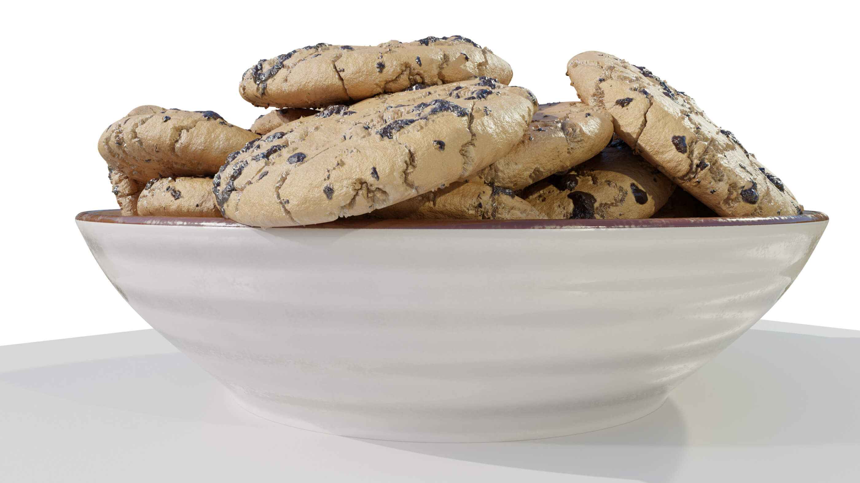 Bowl With Cookies - 3D Model by 3Dmae
