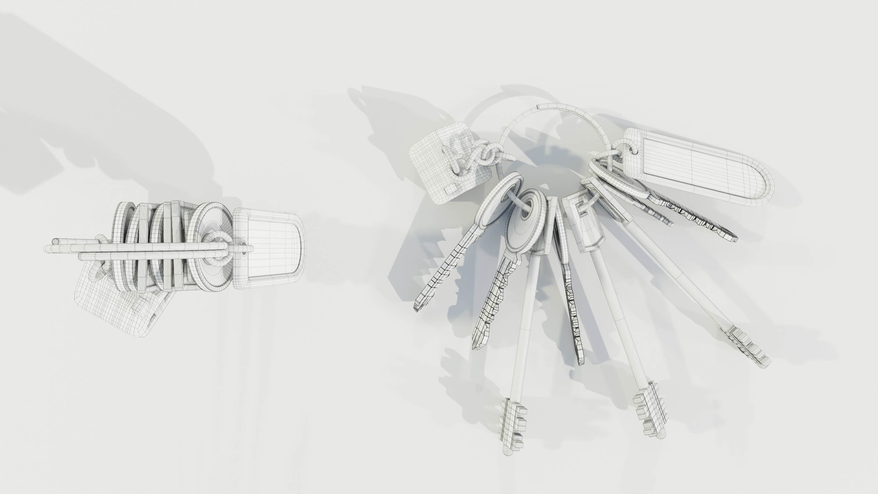 Bunch of Keys - 3D Model by 3Dmae
