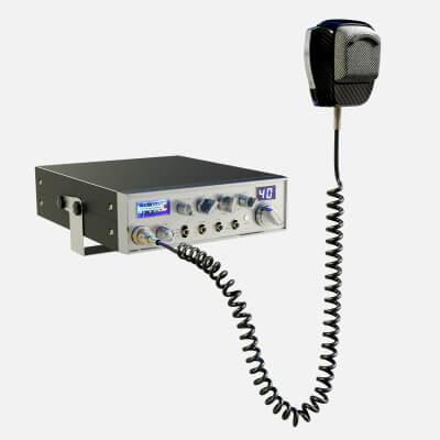 CB Radio with Microphone - 3D Model by 3Dmae