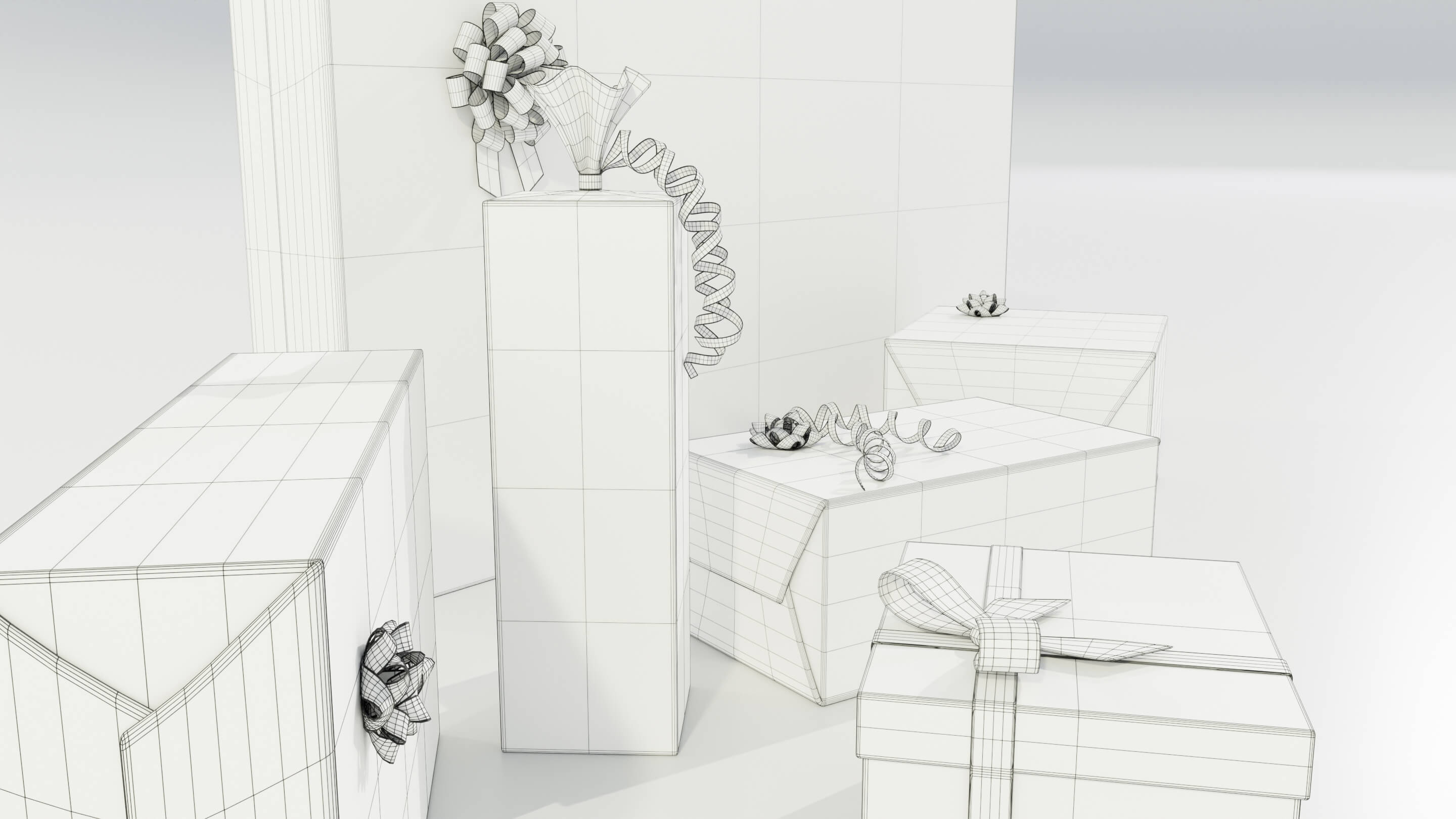 Christmas Gifts - 3D Model by 3Dmae