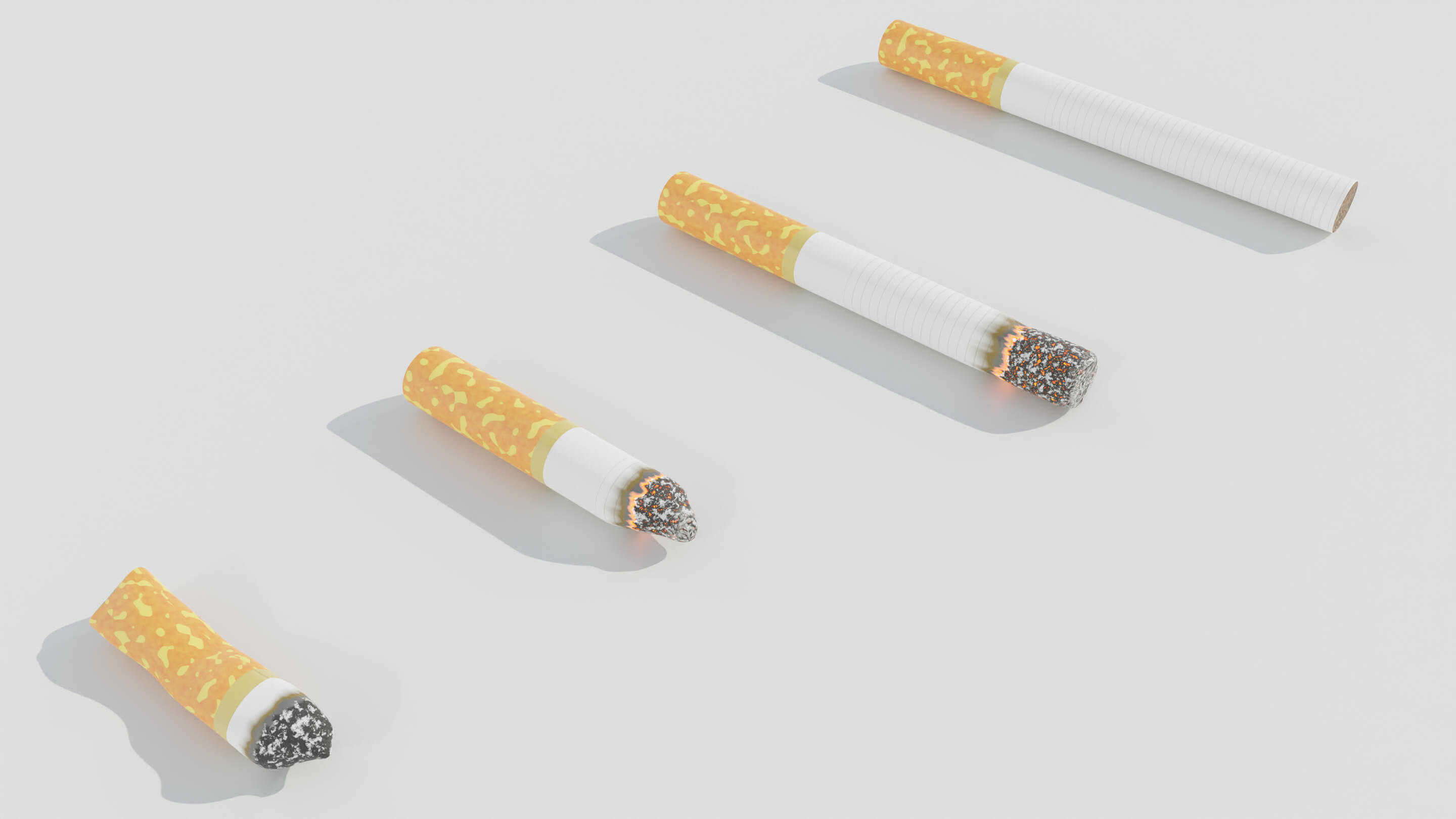 Cigarettes Collection - 3D Model by 3Dmae