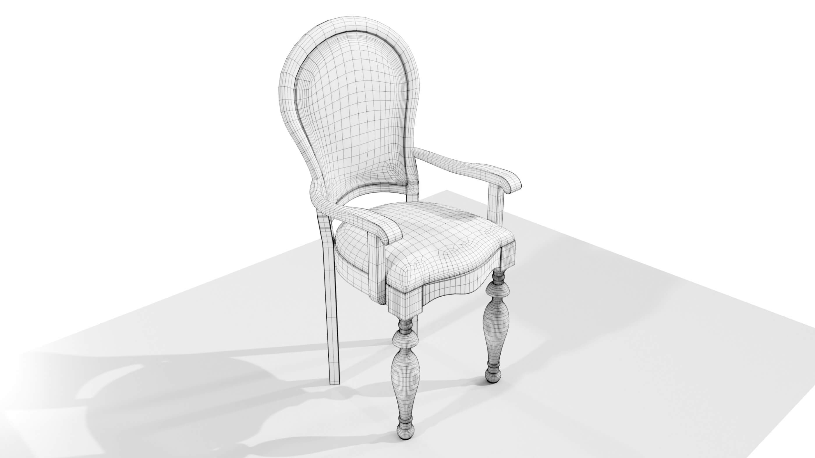 Classic Chair - 3D Model by 3Dmae