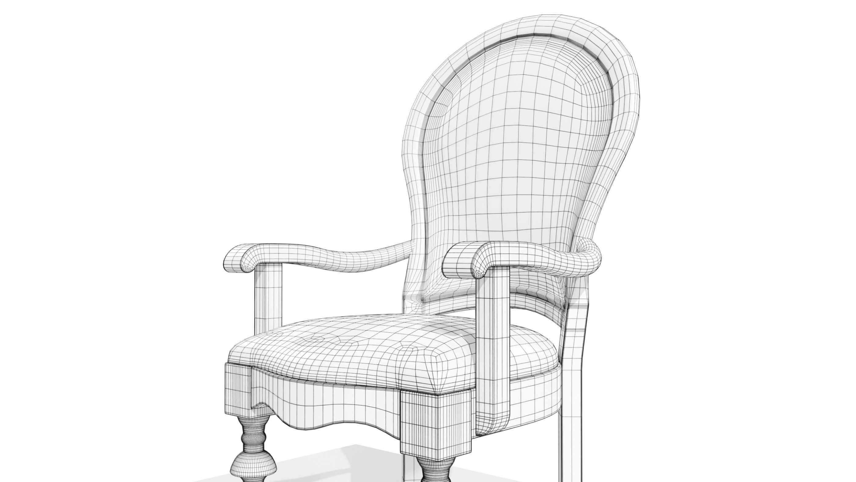 Classic Chair - 3D Model by 3Dmae