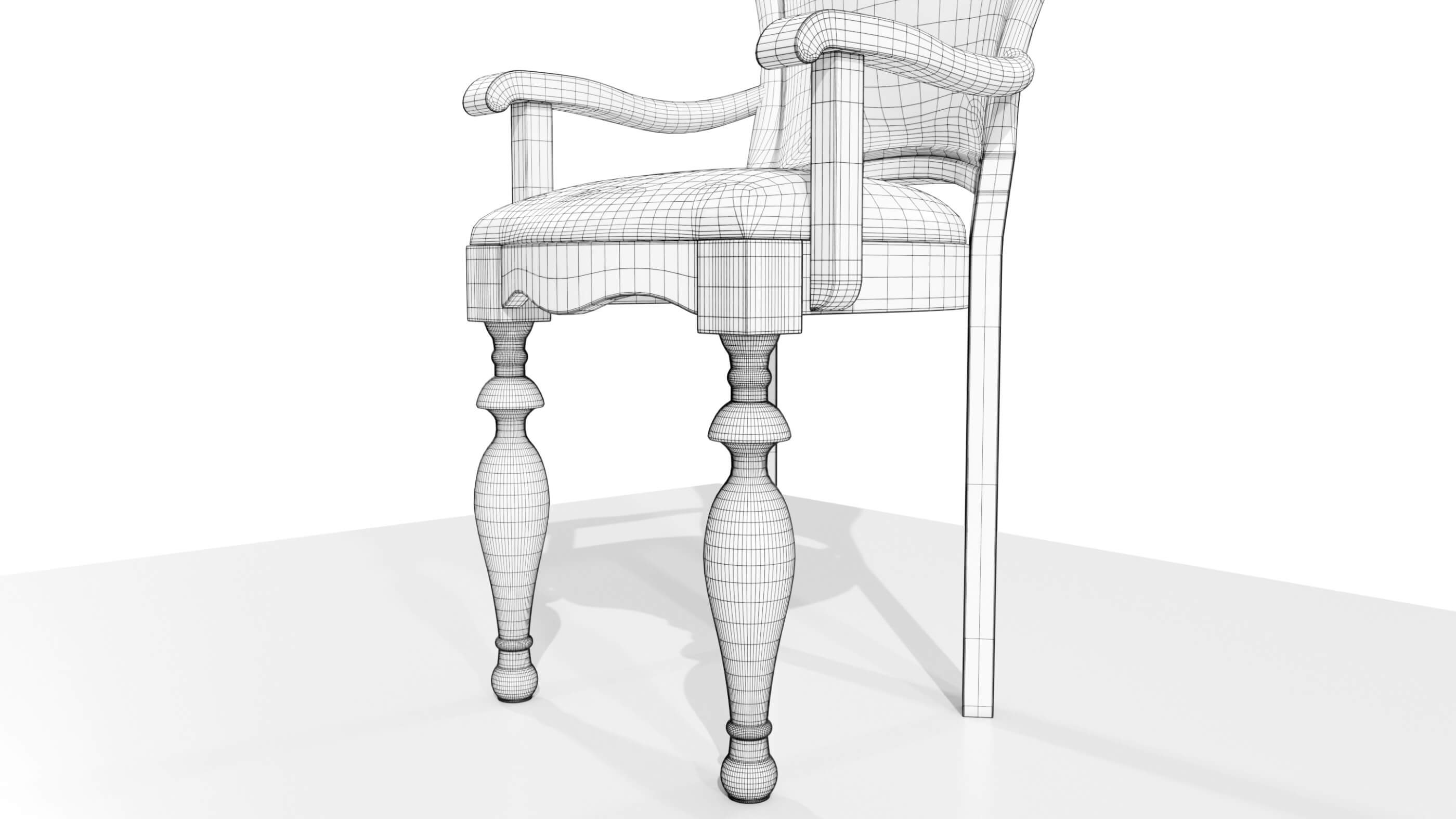 Classic Chair - 3D Model by 3Dmae