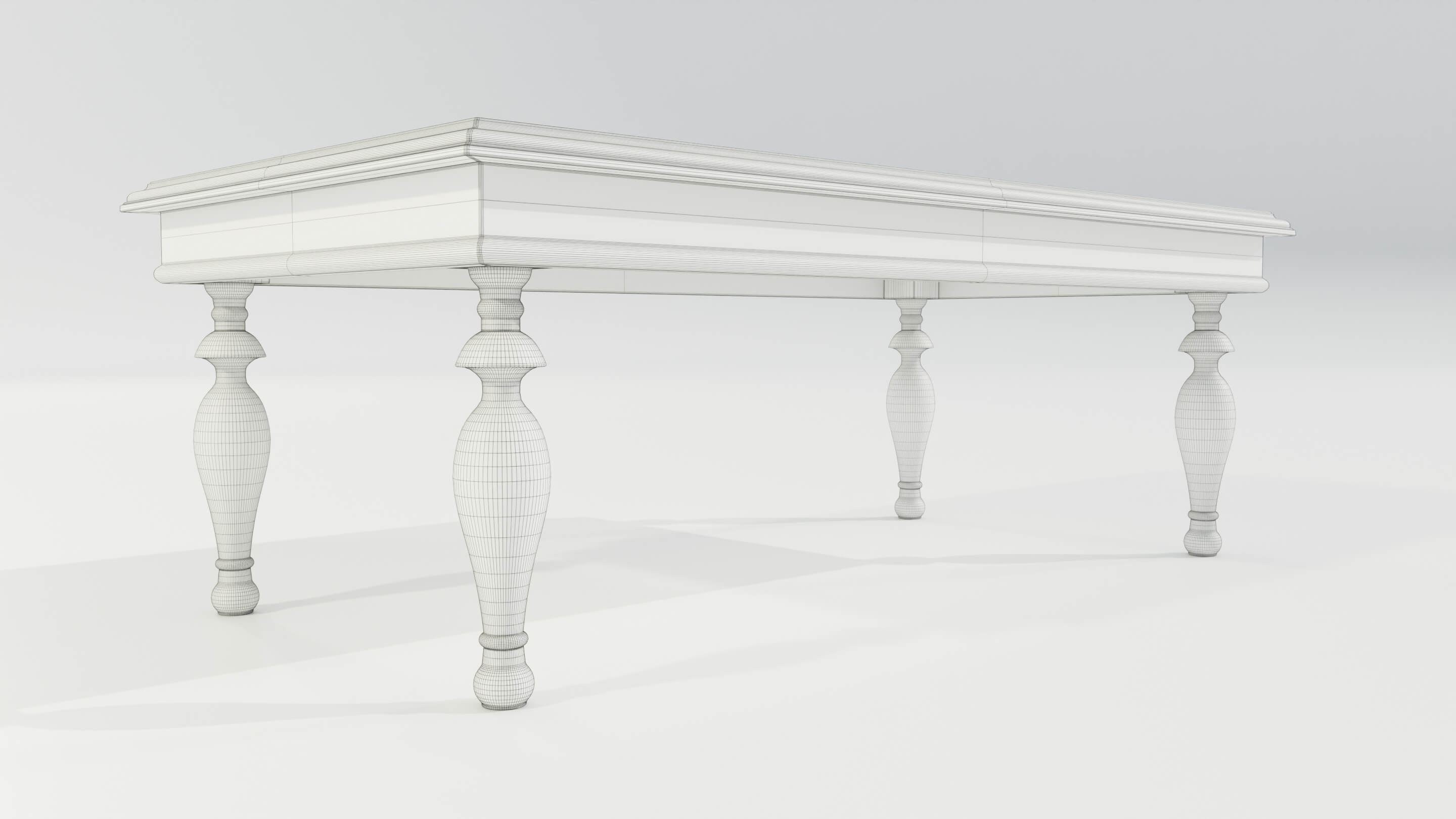 Classic Side Table - 3D Model by 3Dmae