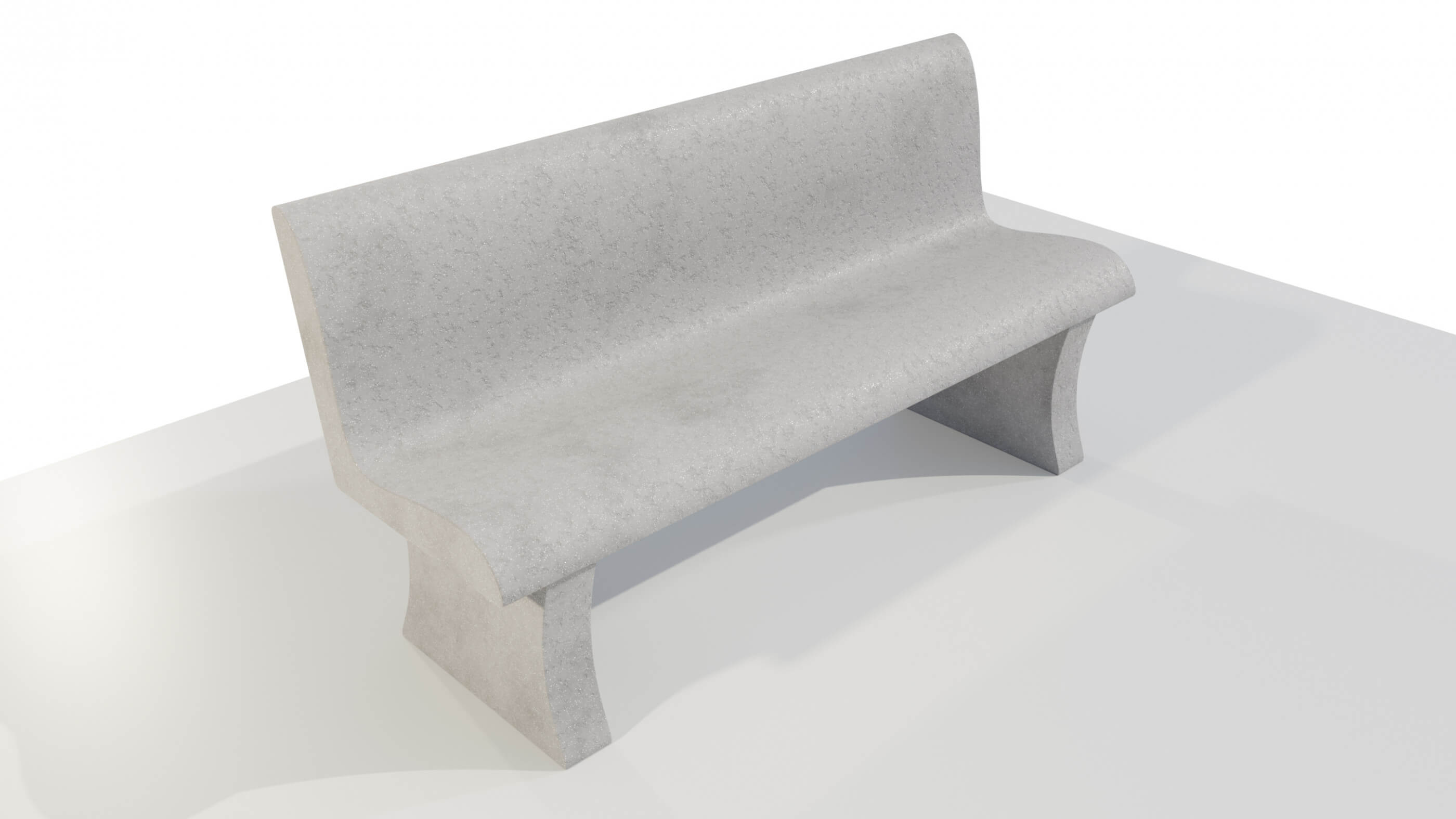 Concrete Bench - 3D Model by 3Dmae