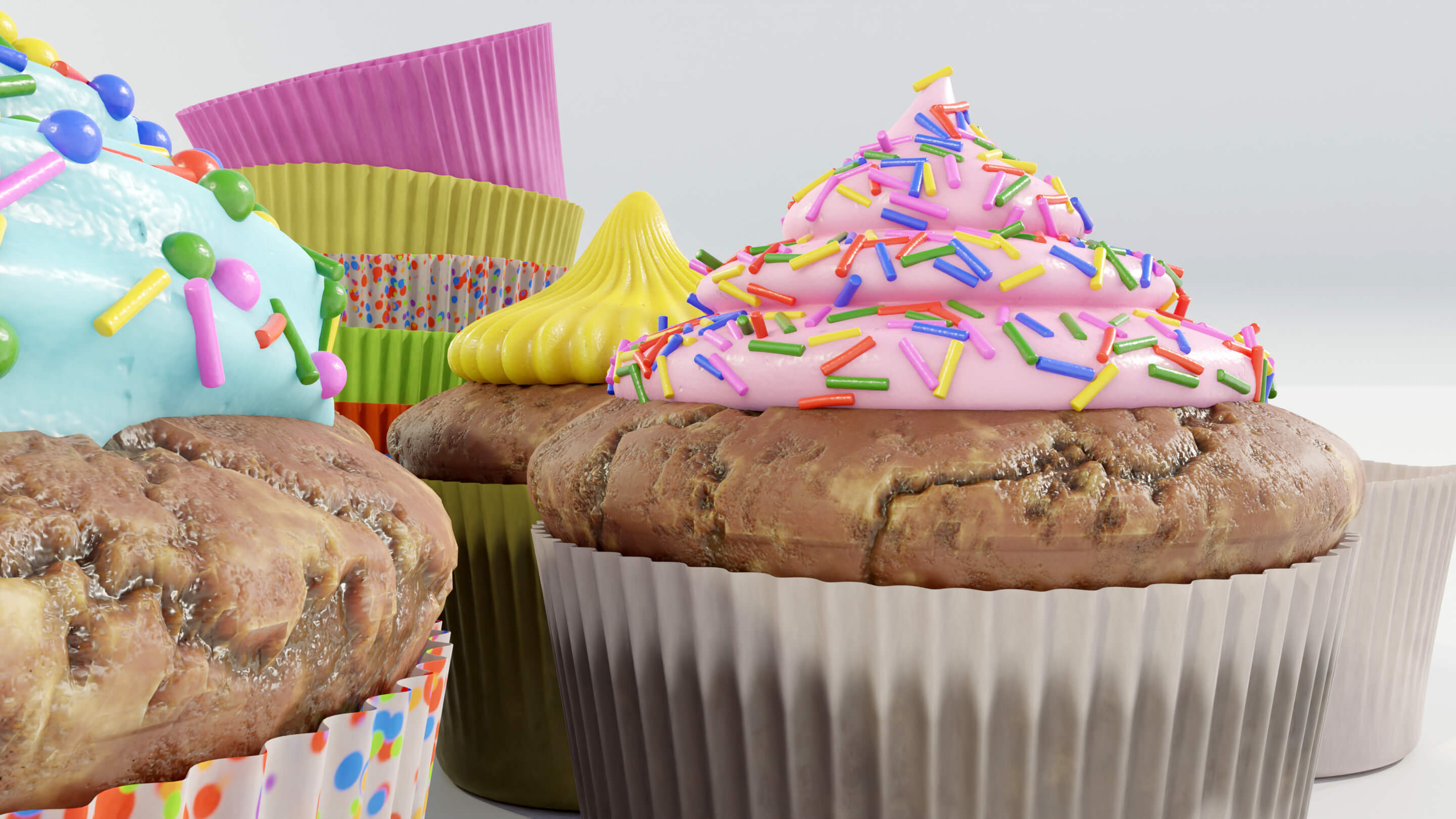 Cupcakes Collection - 3D Model by 3Dmae