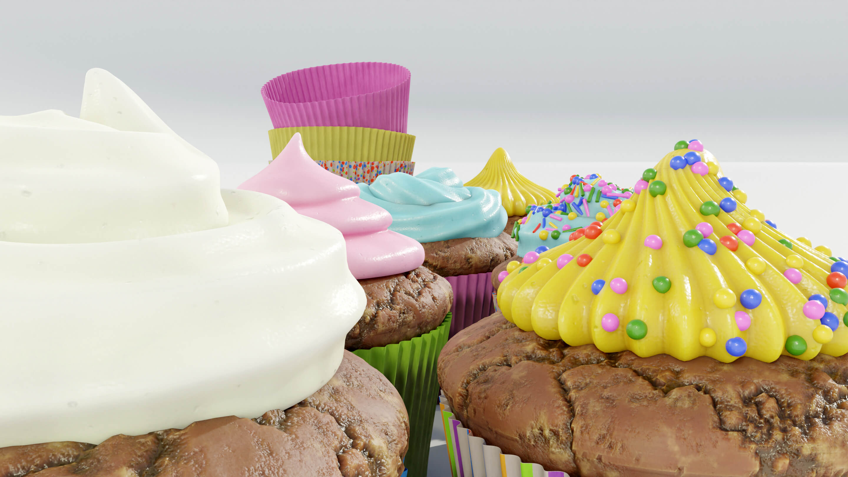 Cupcakes Collection - 3D Model by 3Dmae