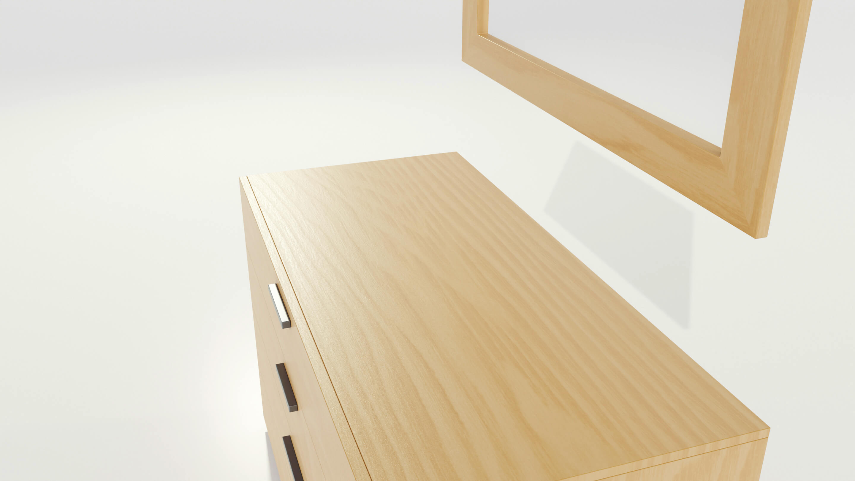 Wooden Drawers - 3D Model by 3Dmae
