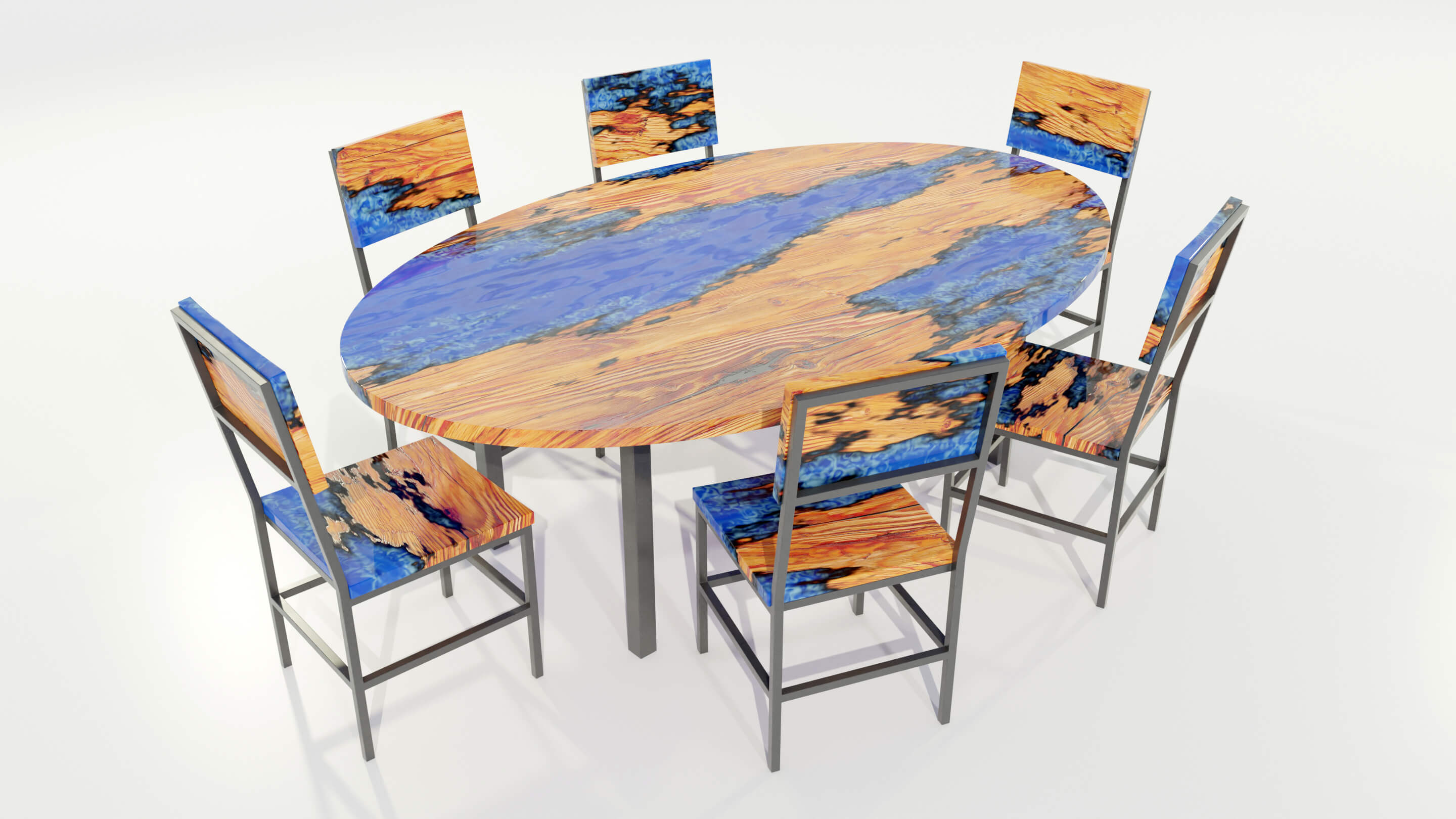 Epoxy Resin Table - 3D Model by 3Dmae