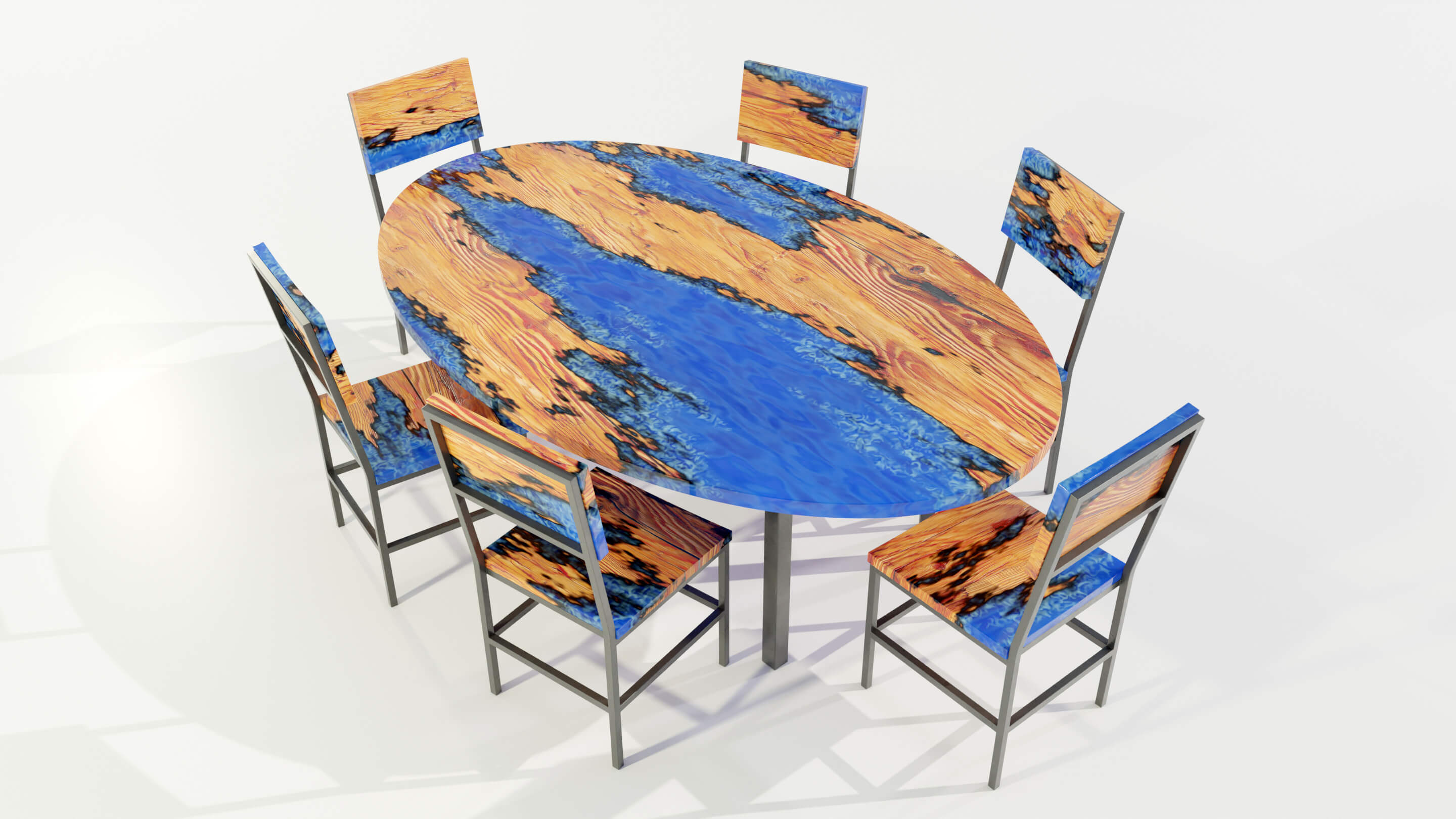 Epoxy Resin Table - 3D Model by 3Dmae