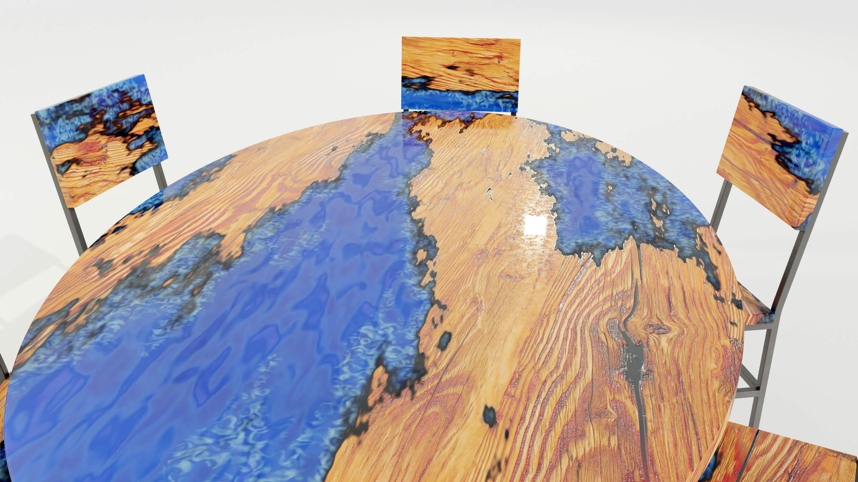 Epoxy Resin Table - 3D Model by 3Dmae
