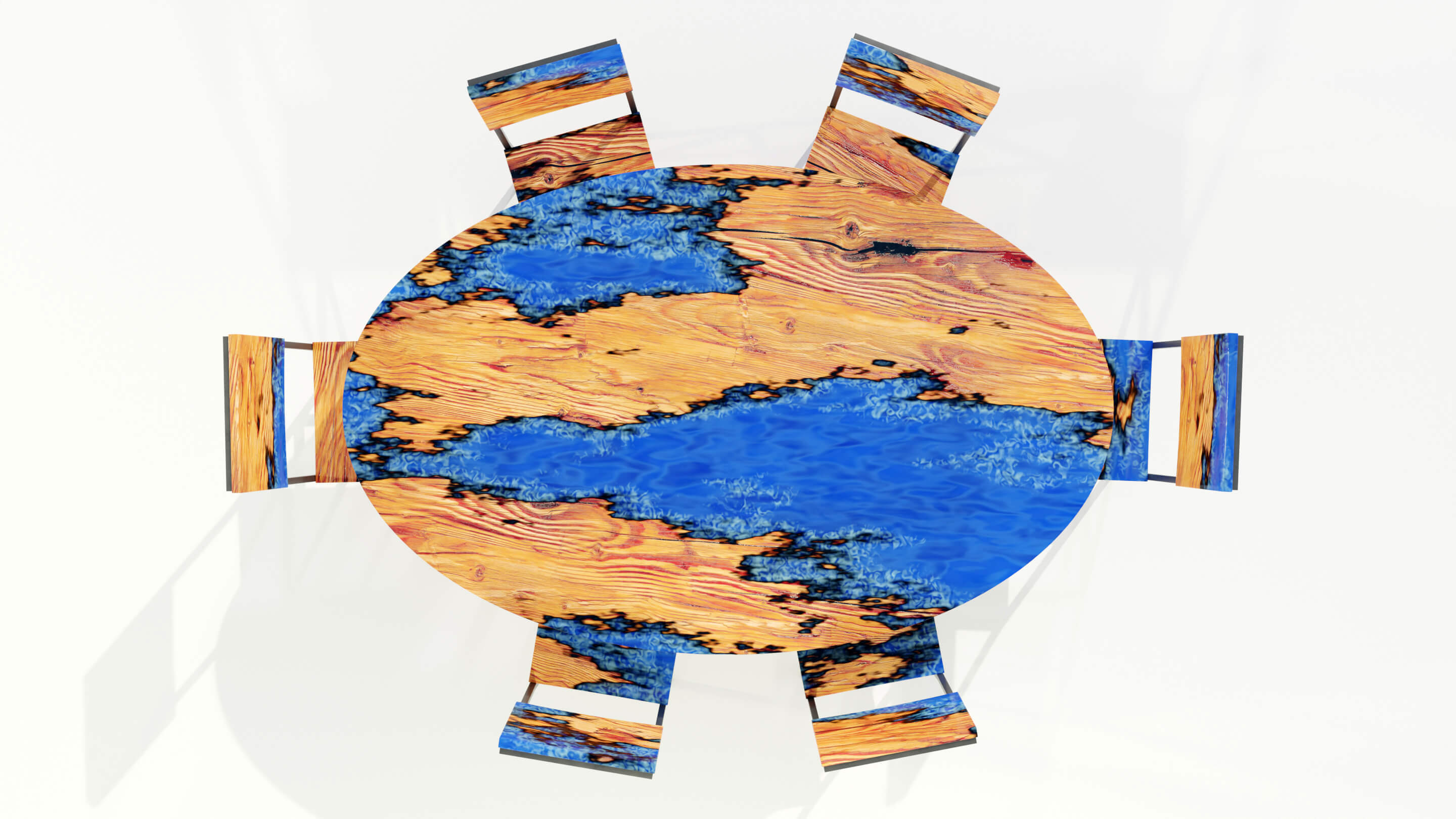 Epoxy Resin Table - 3D Model by 3Dmae