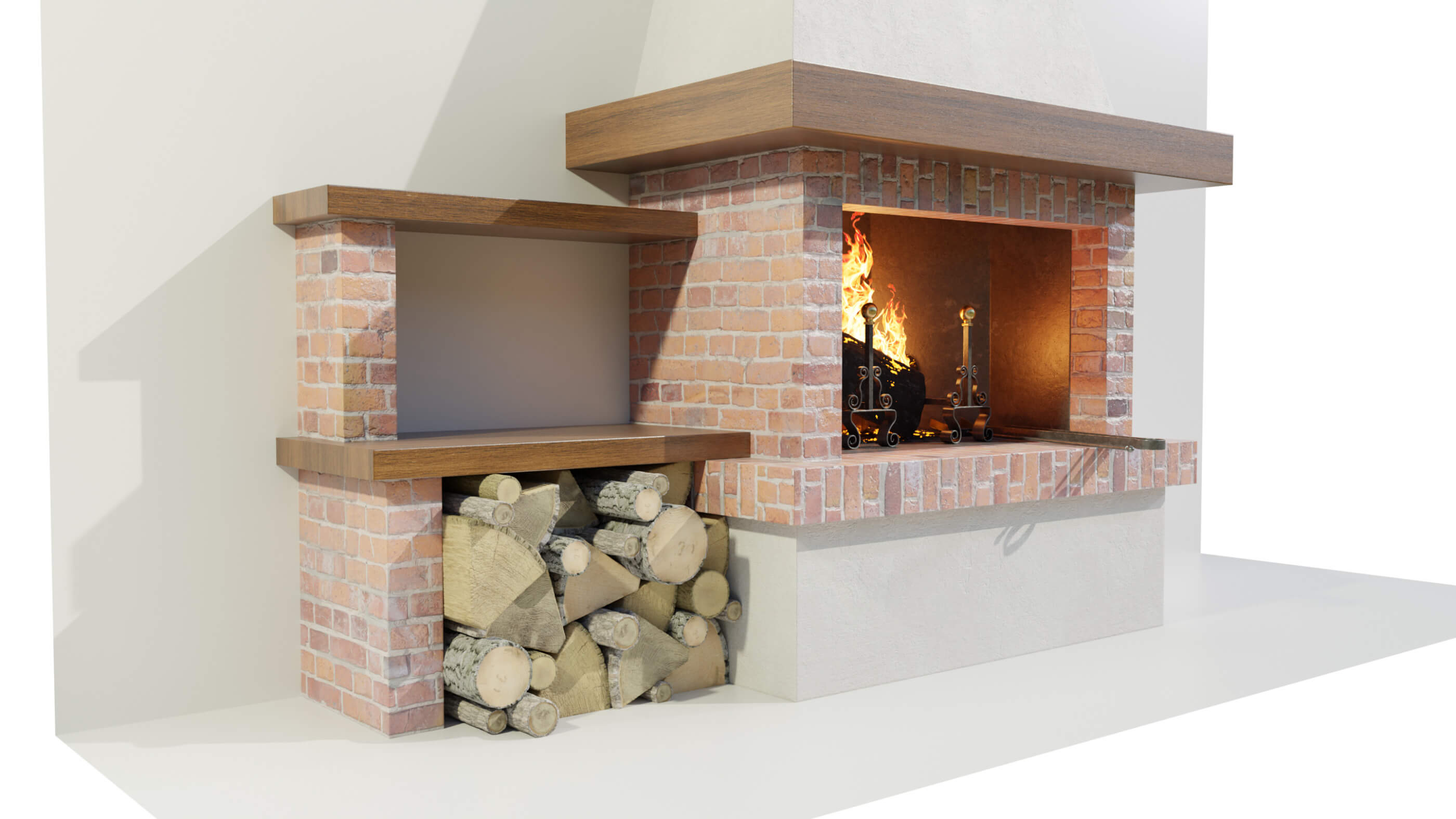 Fireplace - 3D Model by 3Dmae