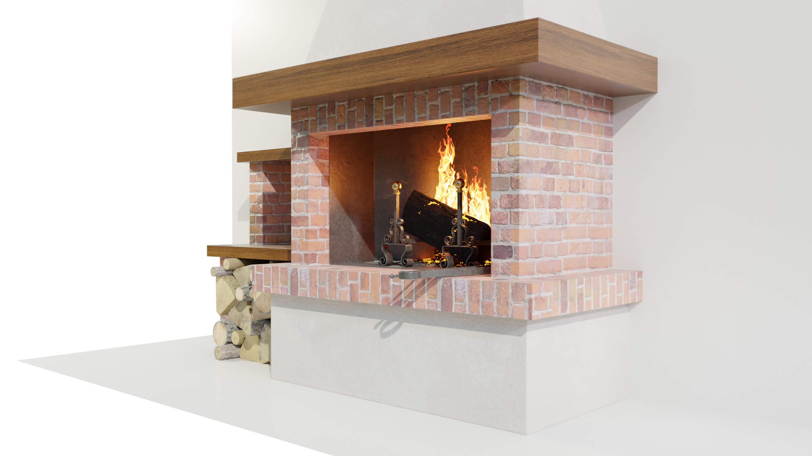 Fireplace - 3D Model by 3Dmae