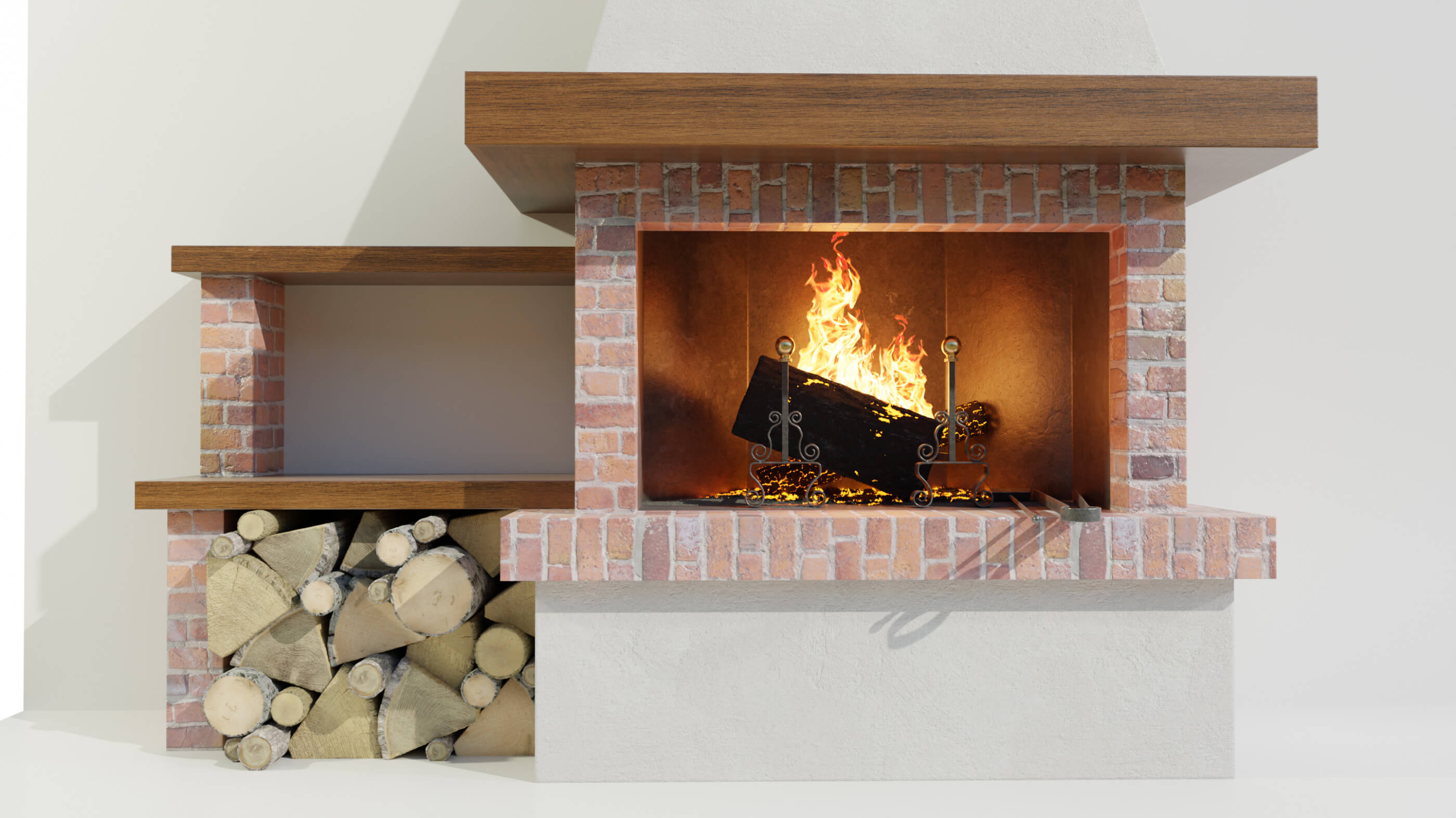 Fireplace - 3D Model by 3Dmae