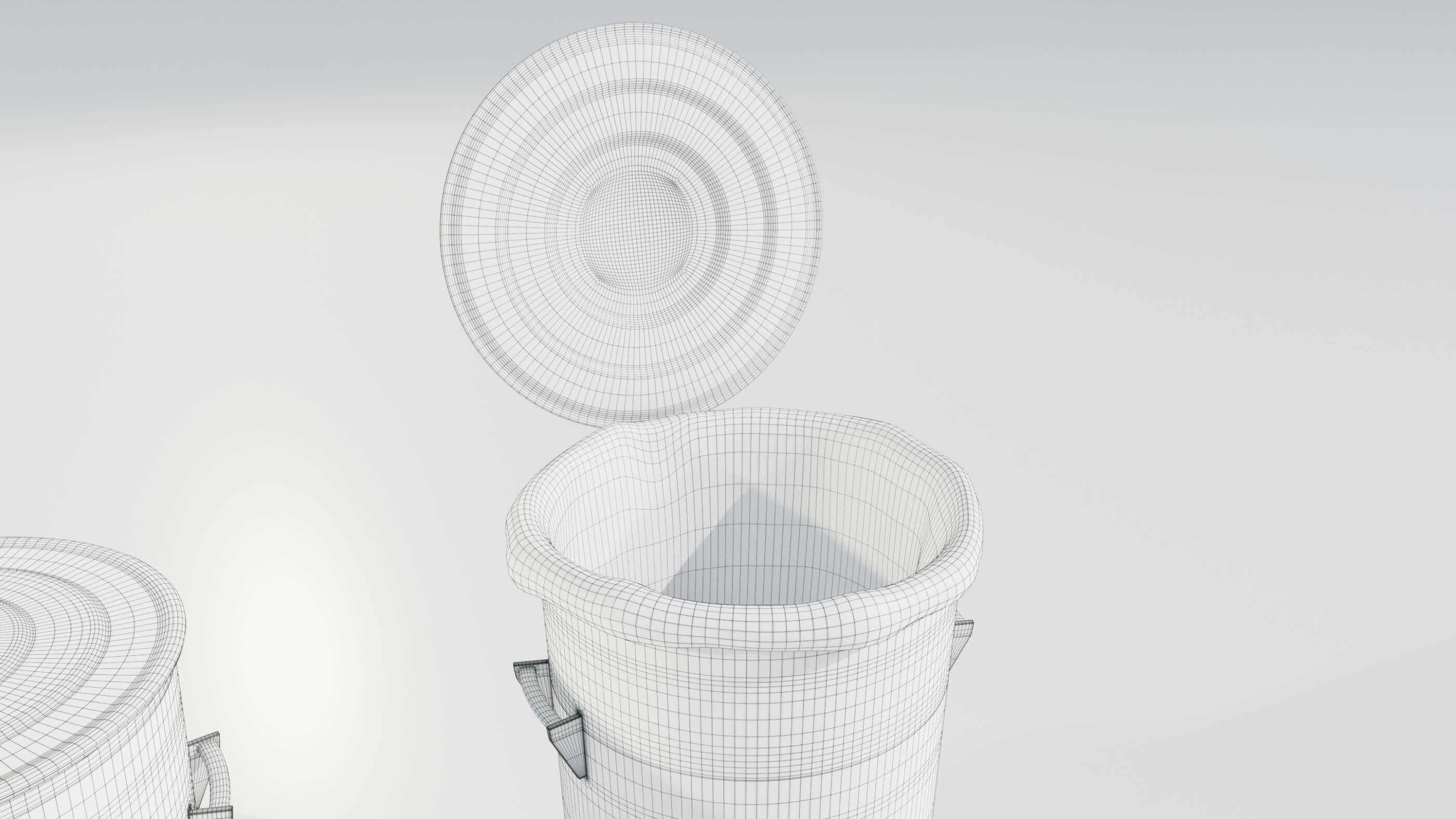 Garbage Cans - 3D Model by 3Dmae