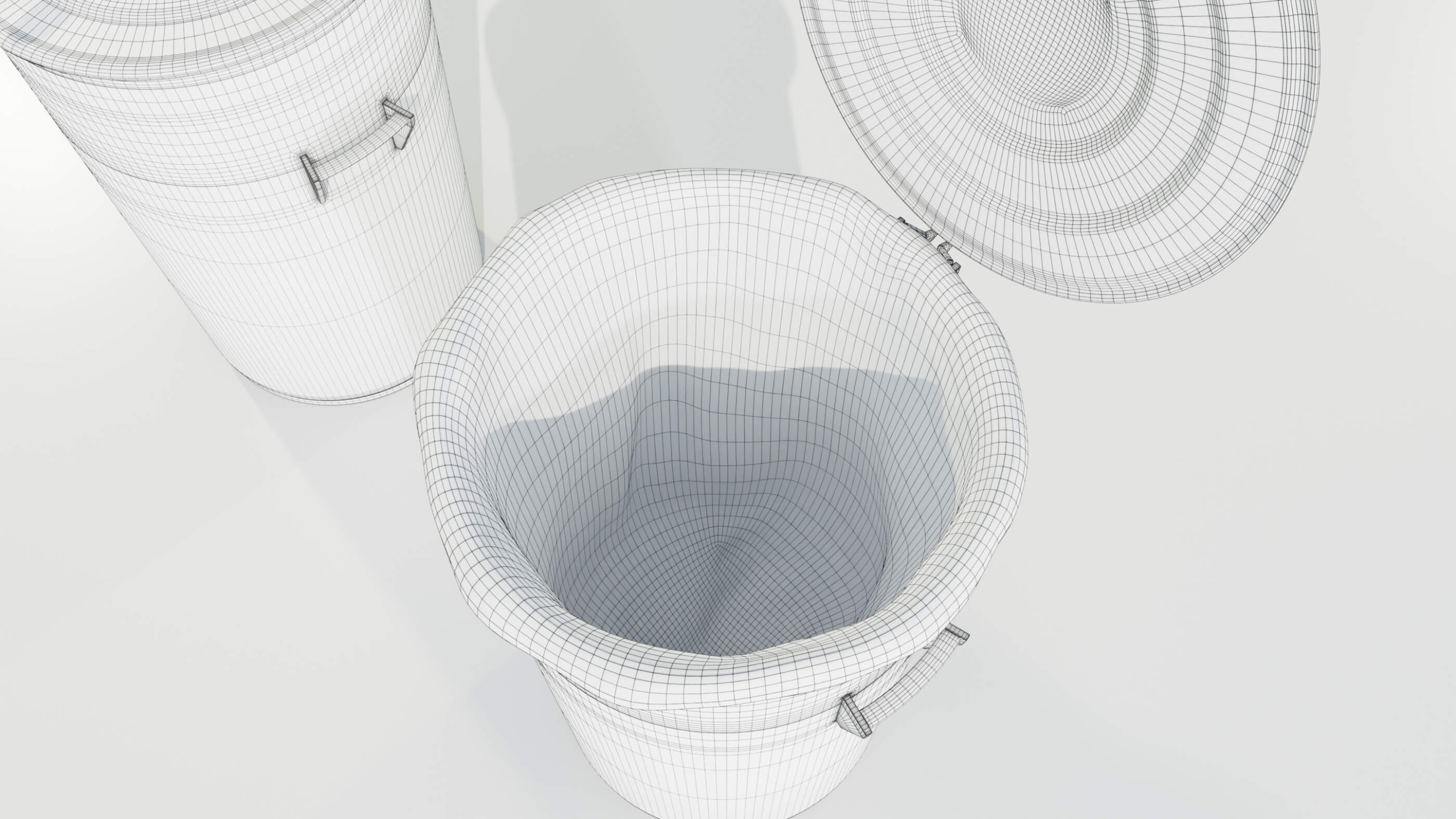 Garbage Cans - 3D Model by 3Dmae