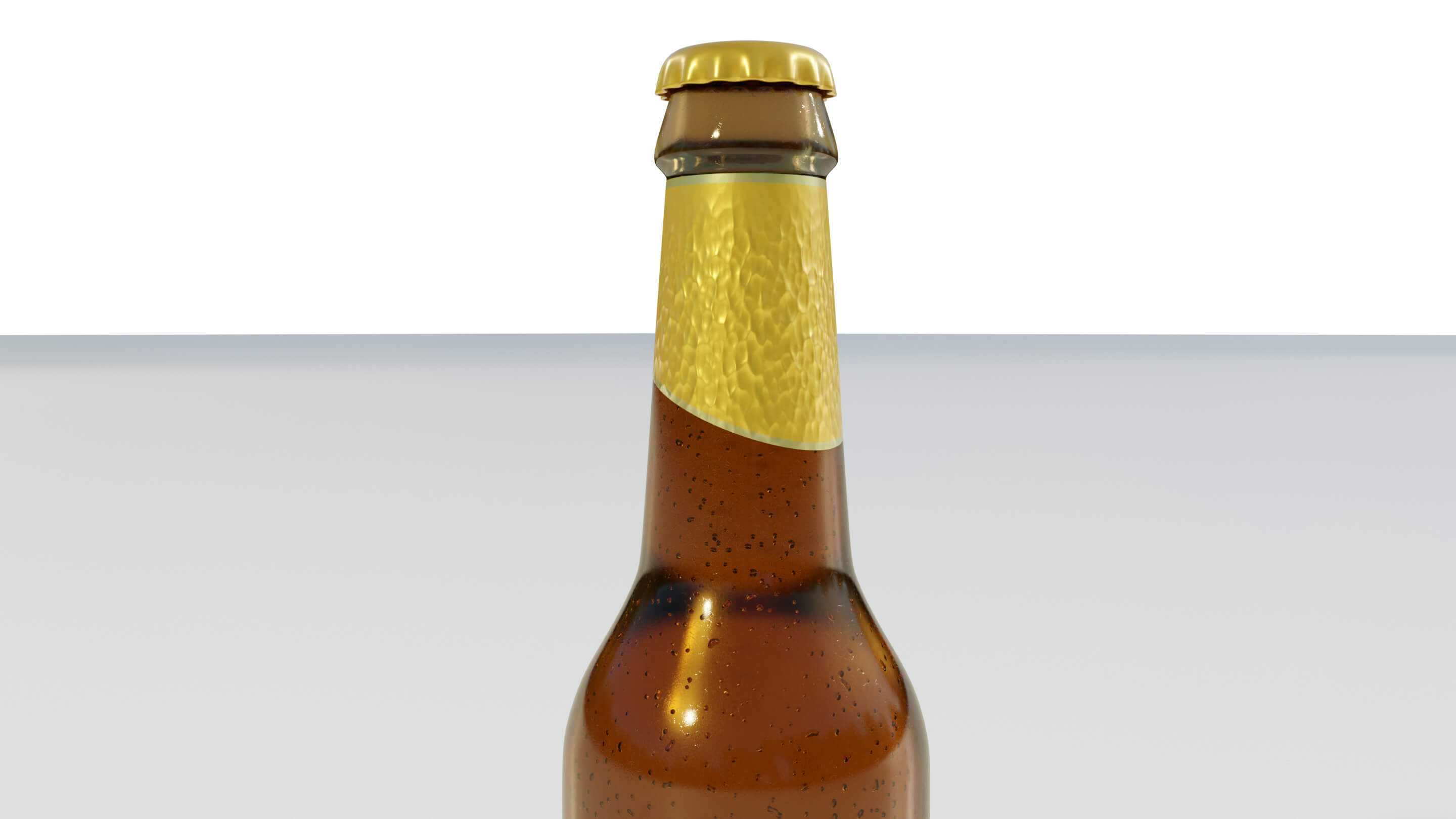 Generic Beer Bottle - 3D Model by 3Dmae