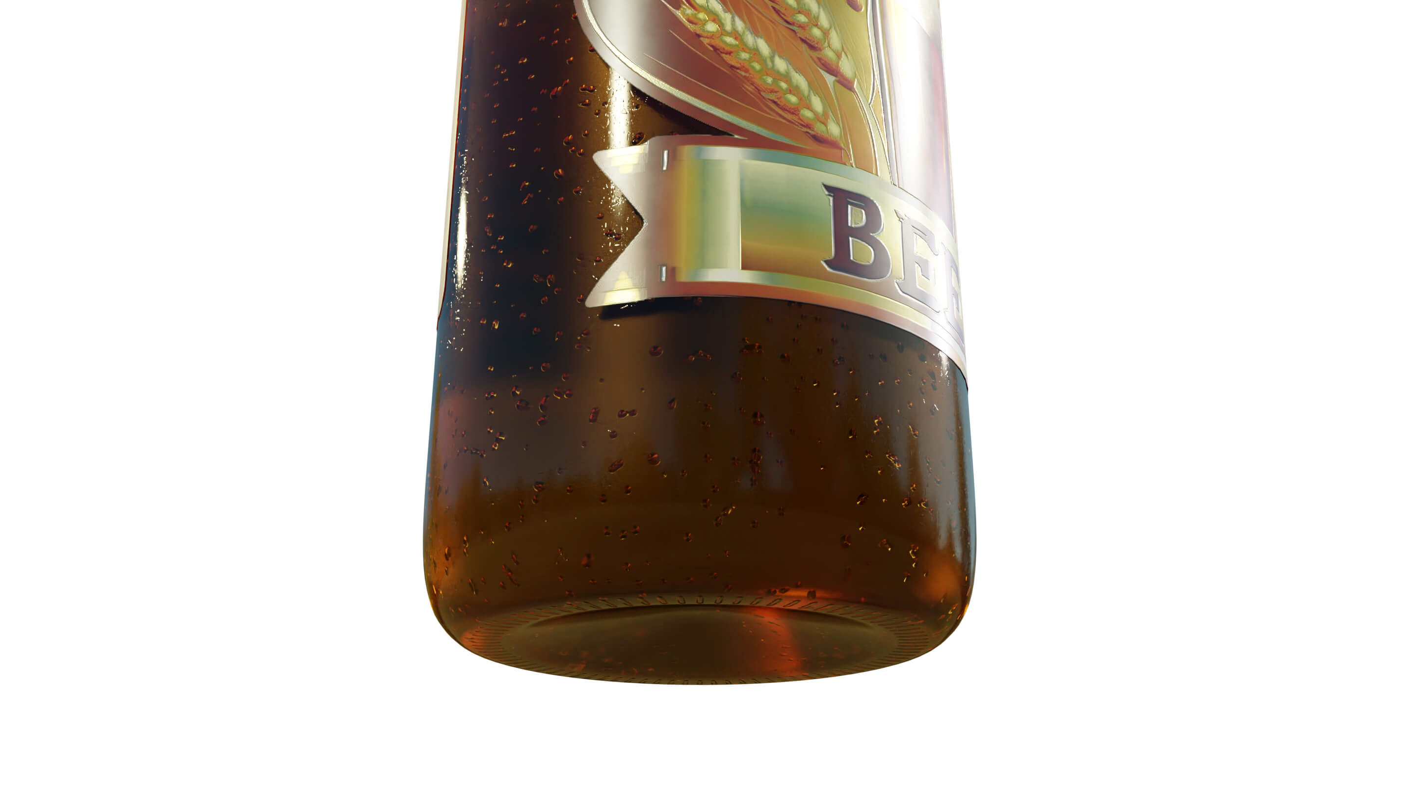 Generic Beer Bottle - 3D Model by 3Dmae