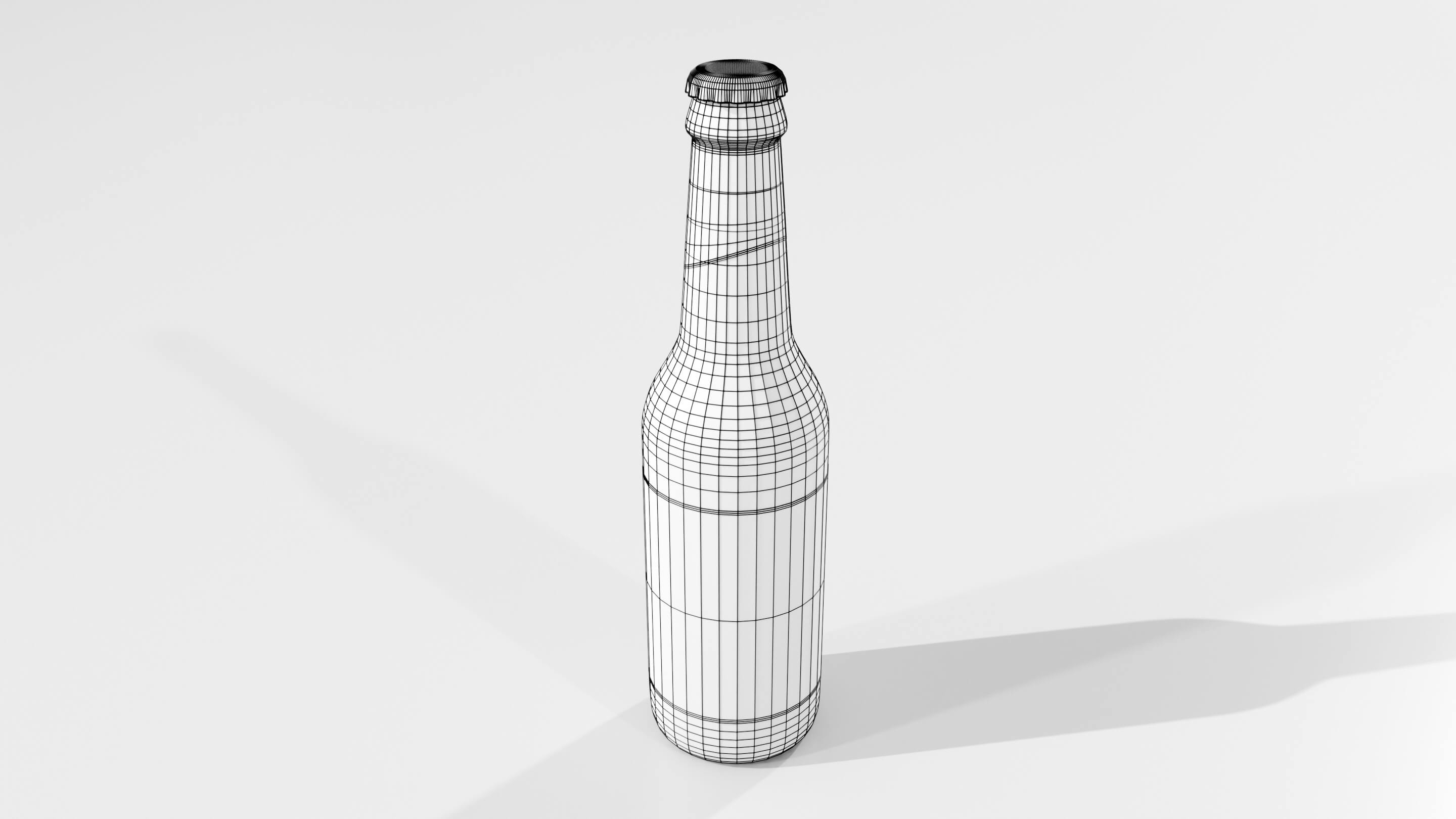 Generic Beer Bottle - 3D Model by 3Dmae