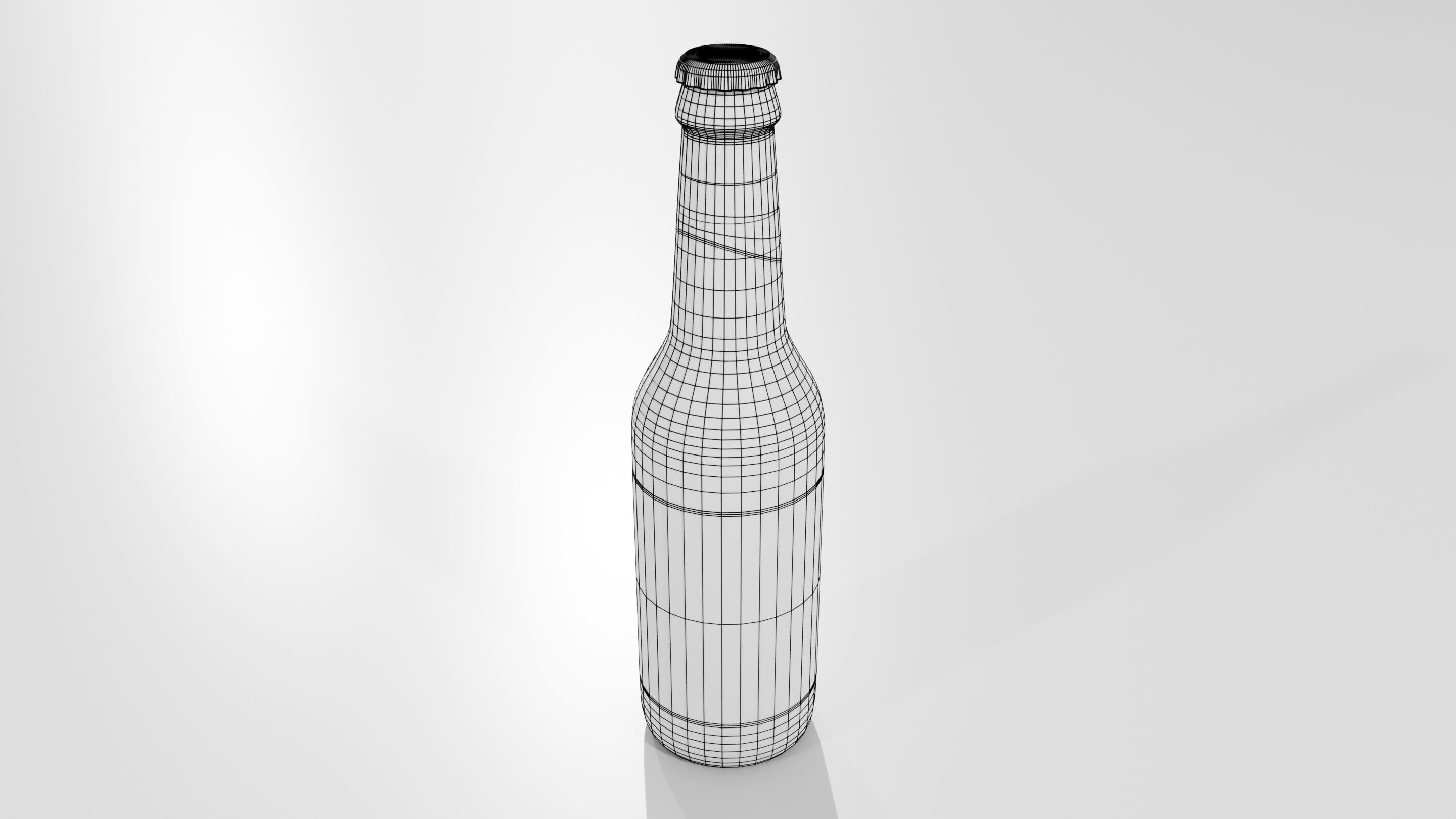 Generic Beer Bottle - 3D Model by 3Dmae