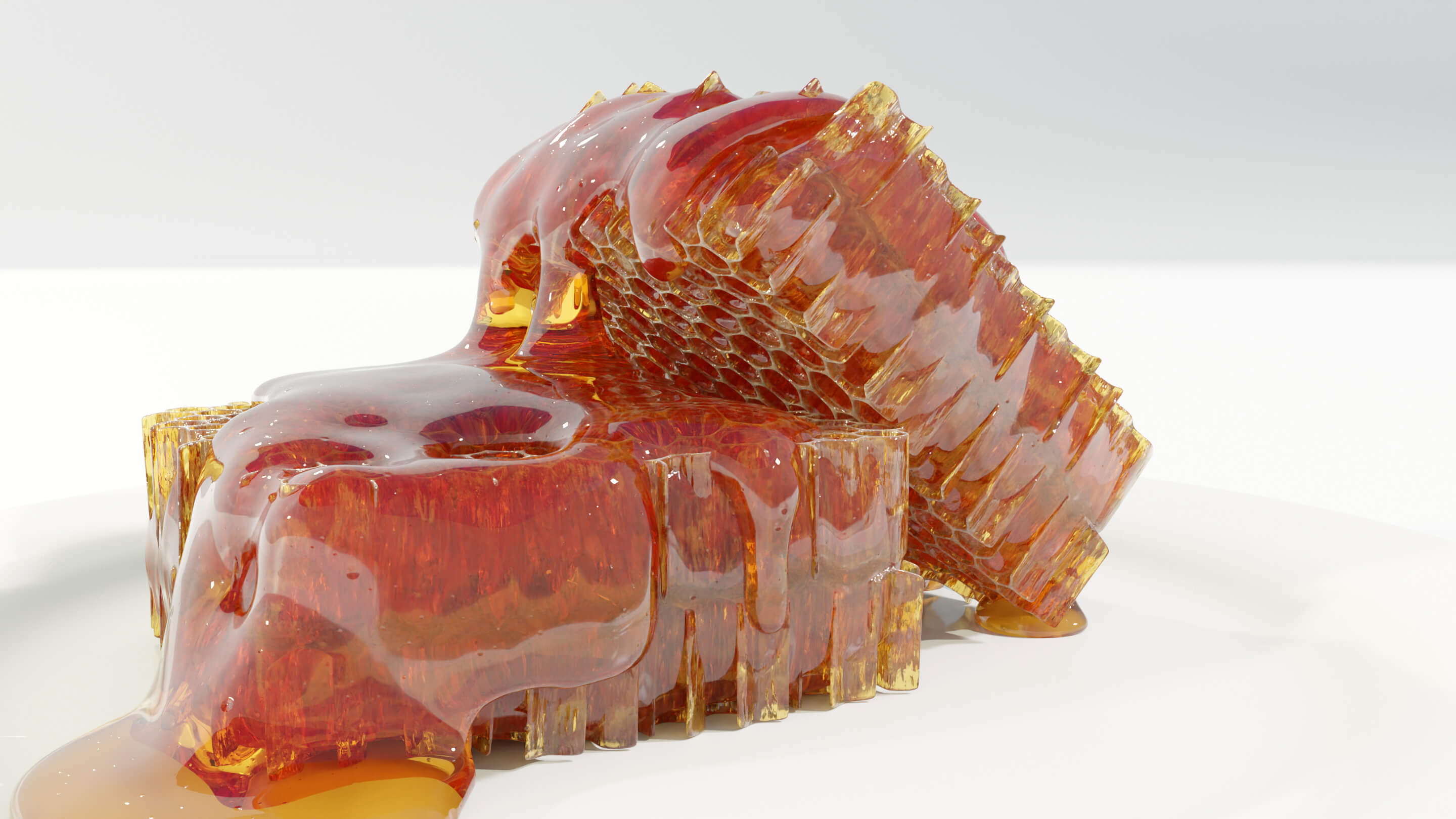 Honeycomb Pieces - 3D Model by 3Dmae