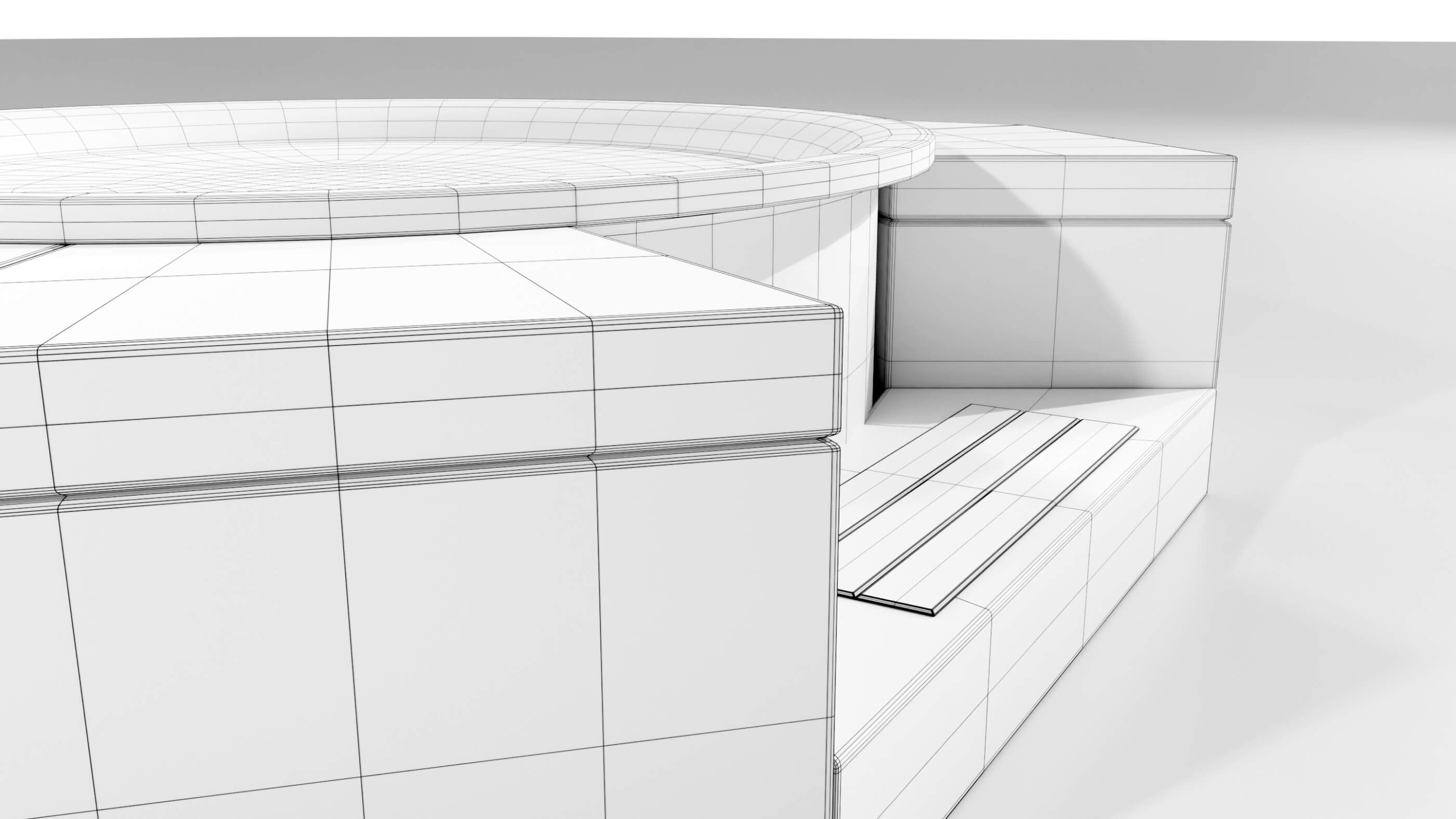 Polyrattan Hot Tub - 3D Model by 3Dmae