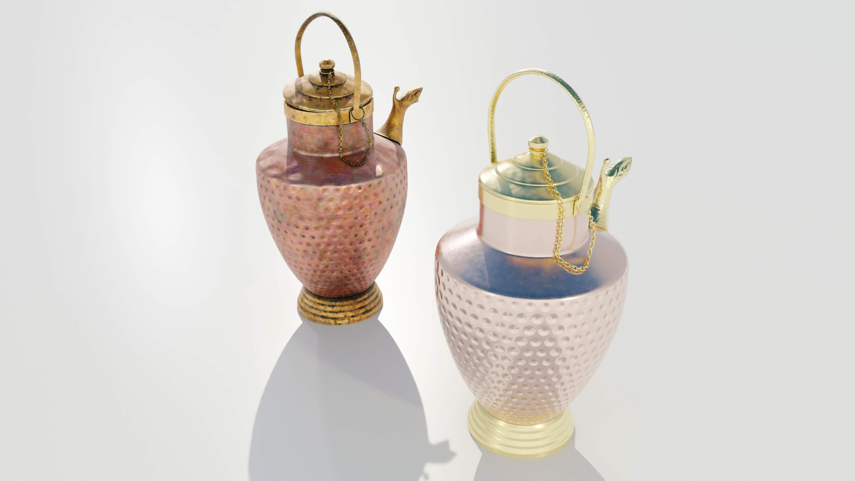 Italian Copper Pitchers - 3D Model by 3Dmae