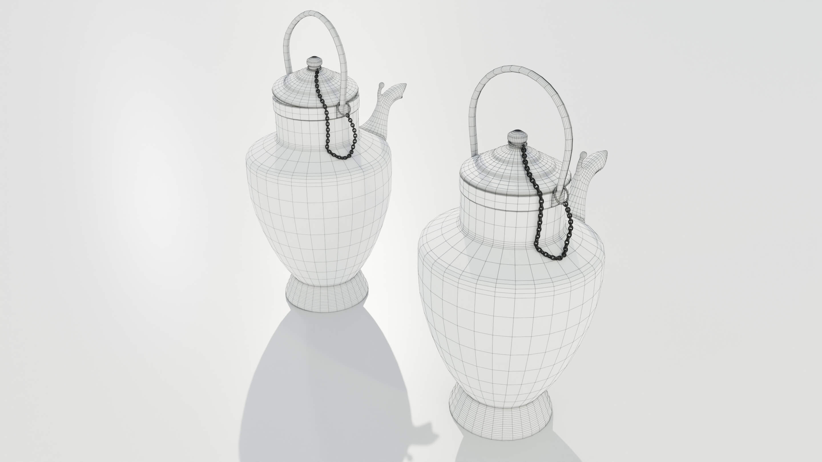 Italian Copper Pitchers - 3D Model by 3Dmae