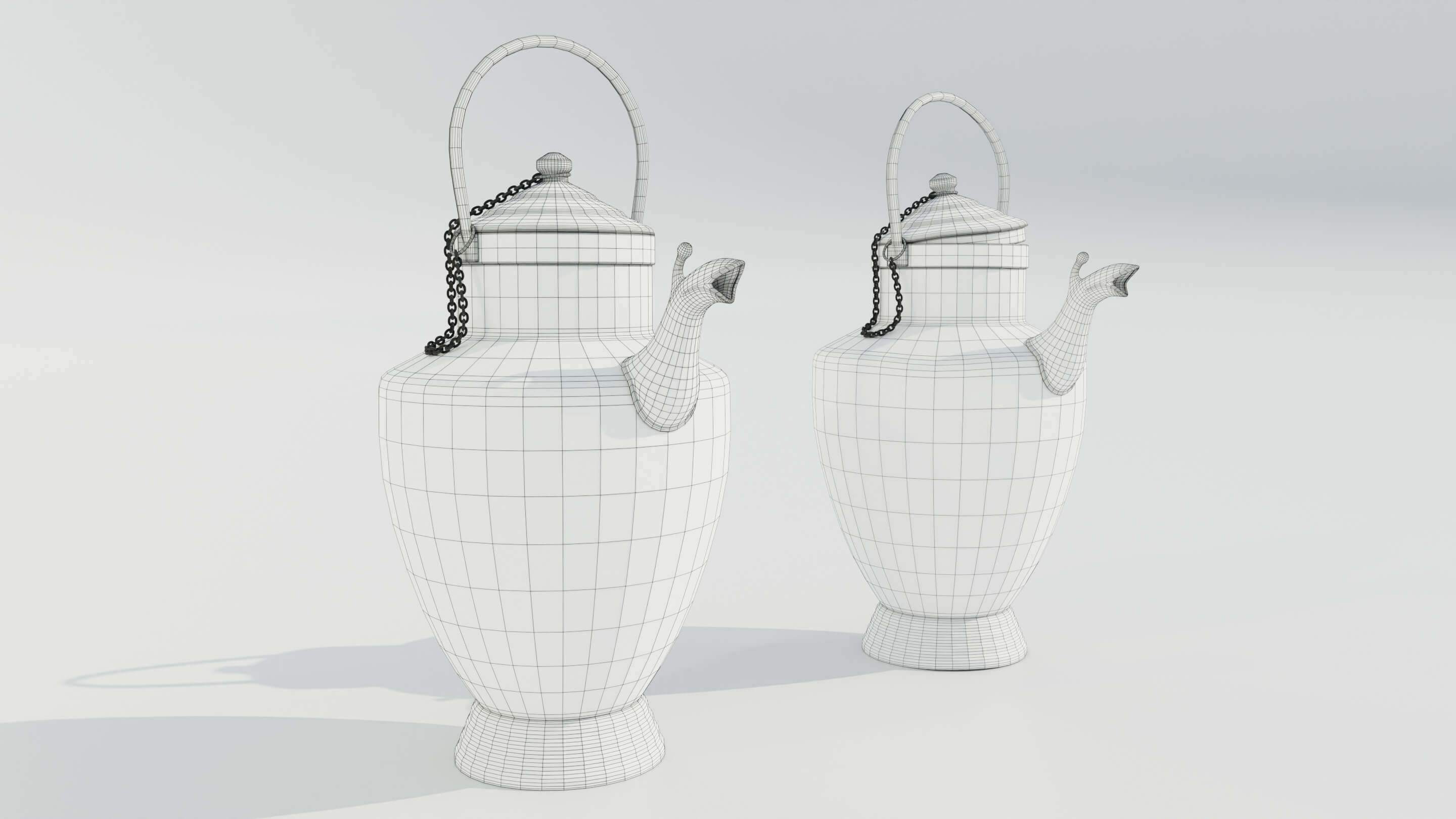 Italian Copper Pitchers - 3D Model by 3Dmae