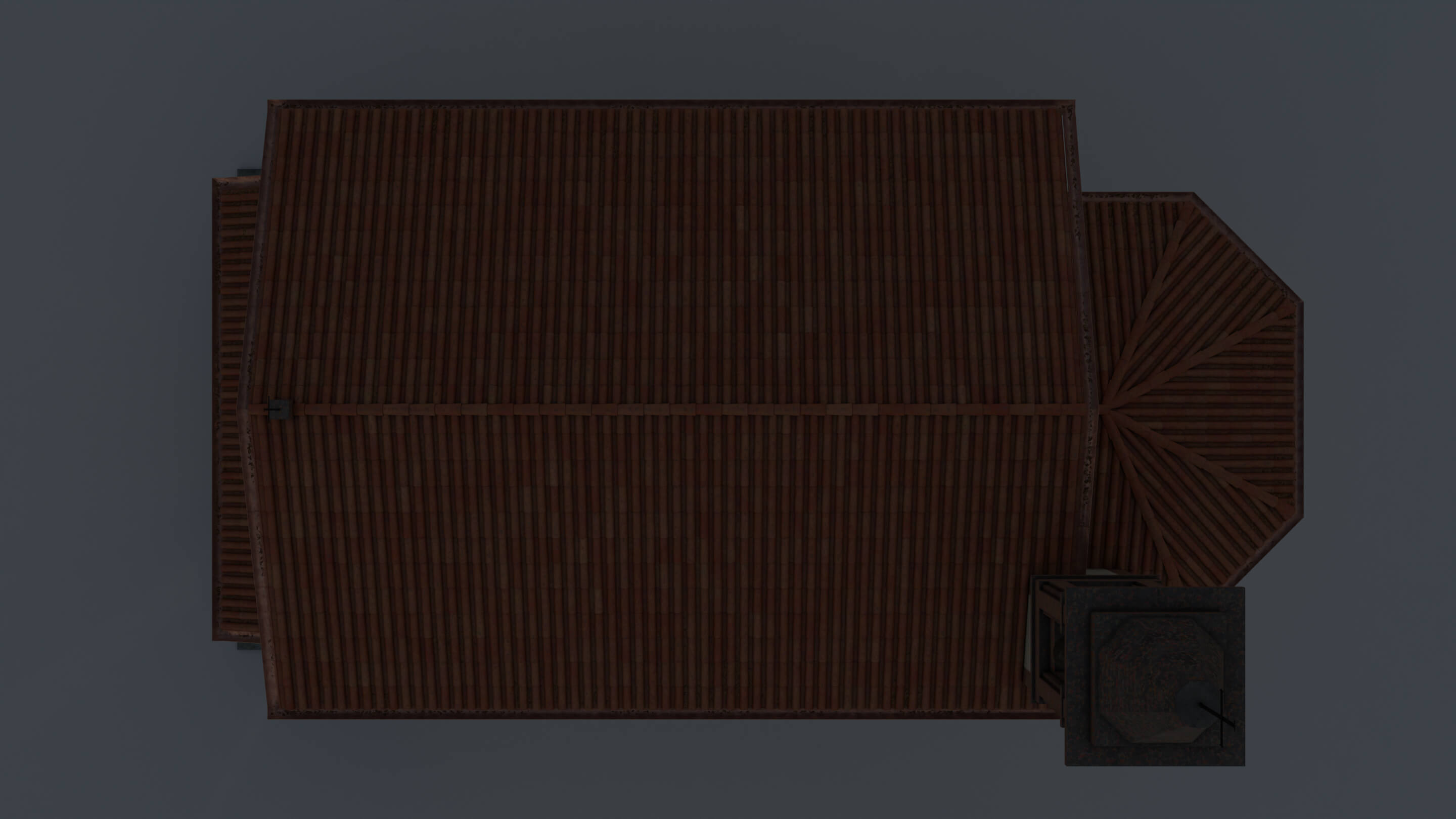 Italian Country Church - 3D Model by 3Dmae