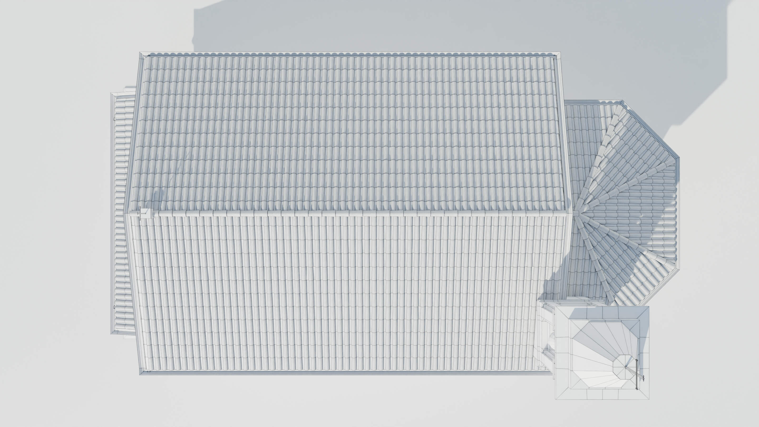 Italian Country Church - 3D Model by 3Dmae