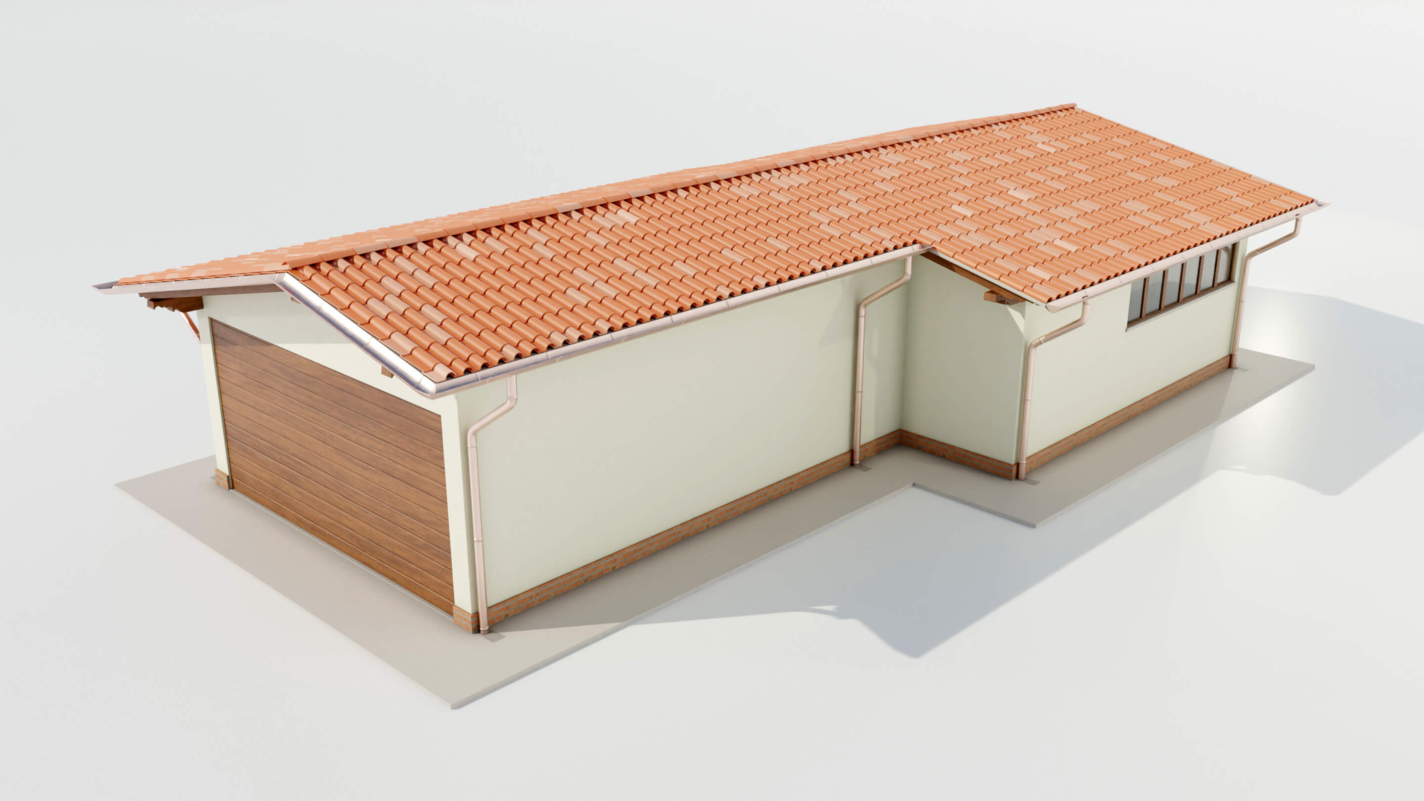 Italian Farm Building - Garage 1 3D Model by 3Dmae