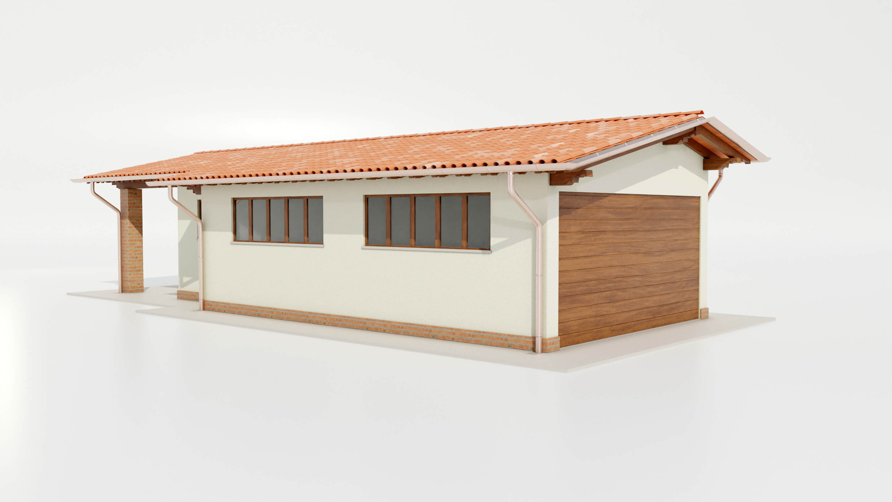 Italian Farm Building - Garage 1 3D Model by 3Dmae