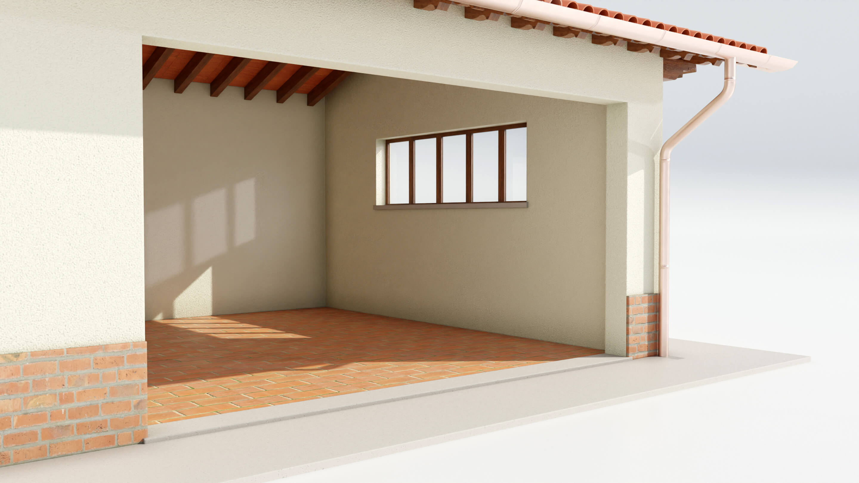 Italian Farm Building - Garage 2 3D Model by 3Dmae