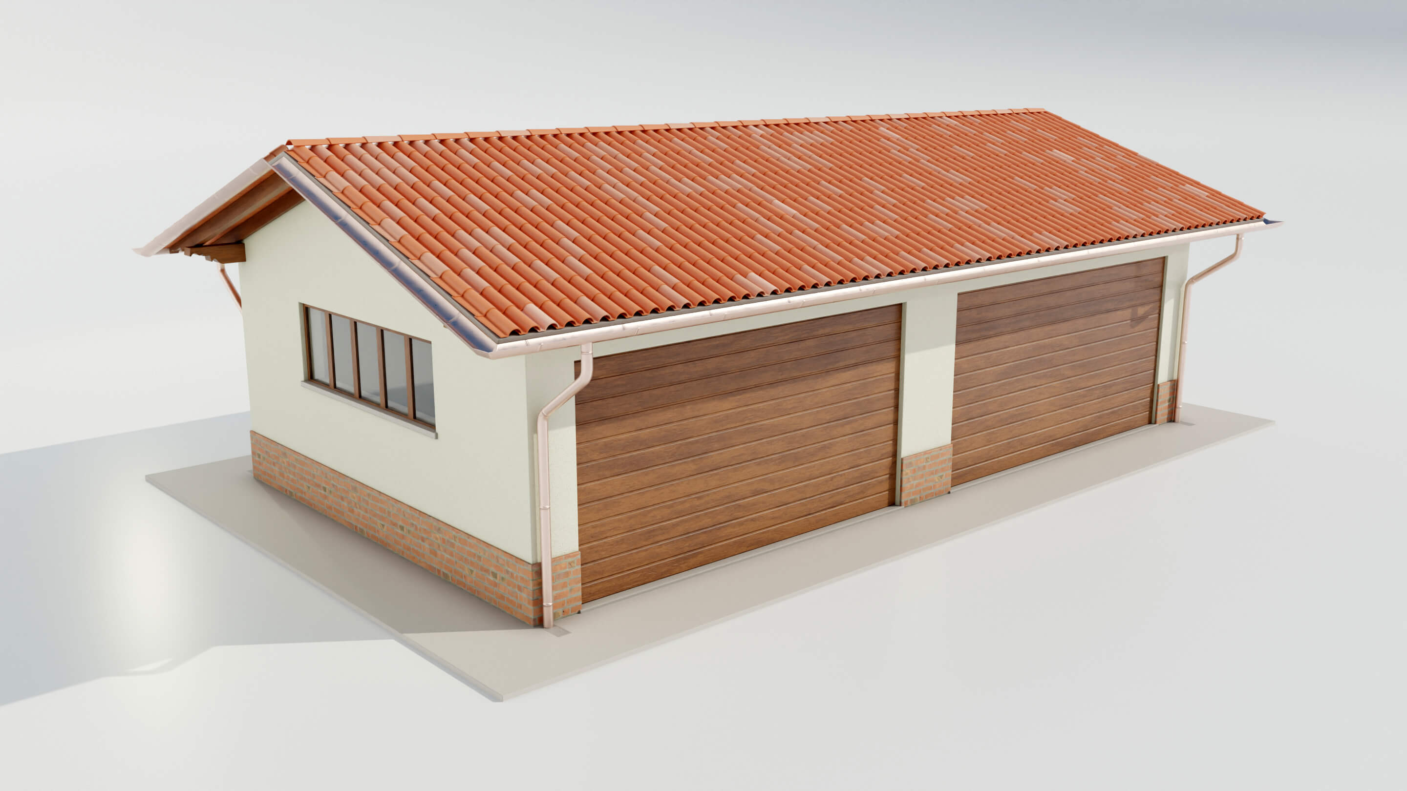Italian Farm Building - Garage 3 3D Model by 3Dmae
